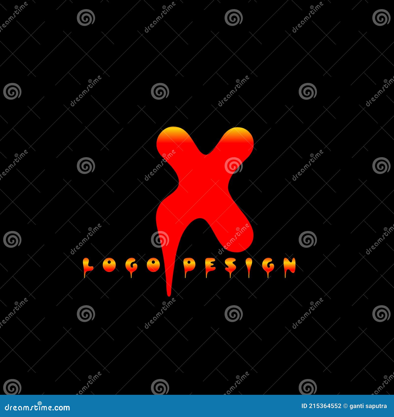 This is an Illustration of an X Logo Design Stock Illustration ...