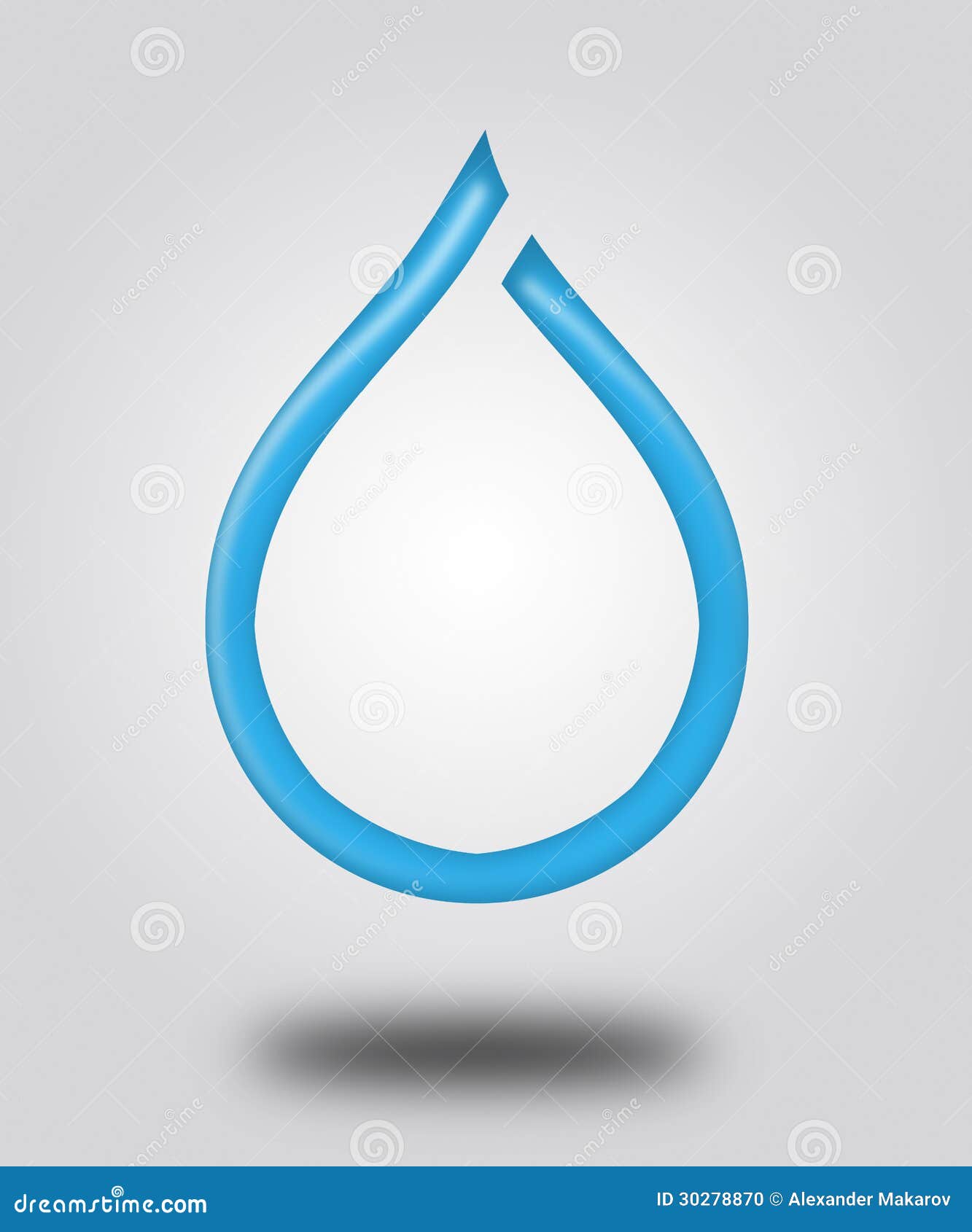 Illustration. Logo - a Drop of Water. Stock Illustration - Illustration ...