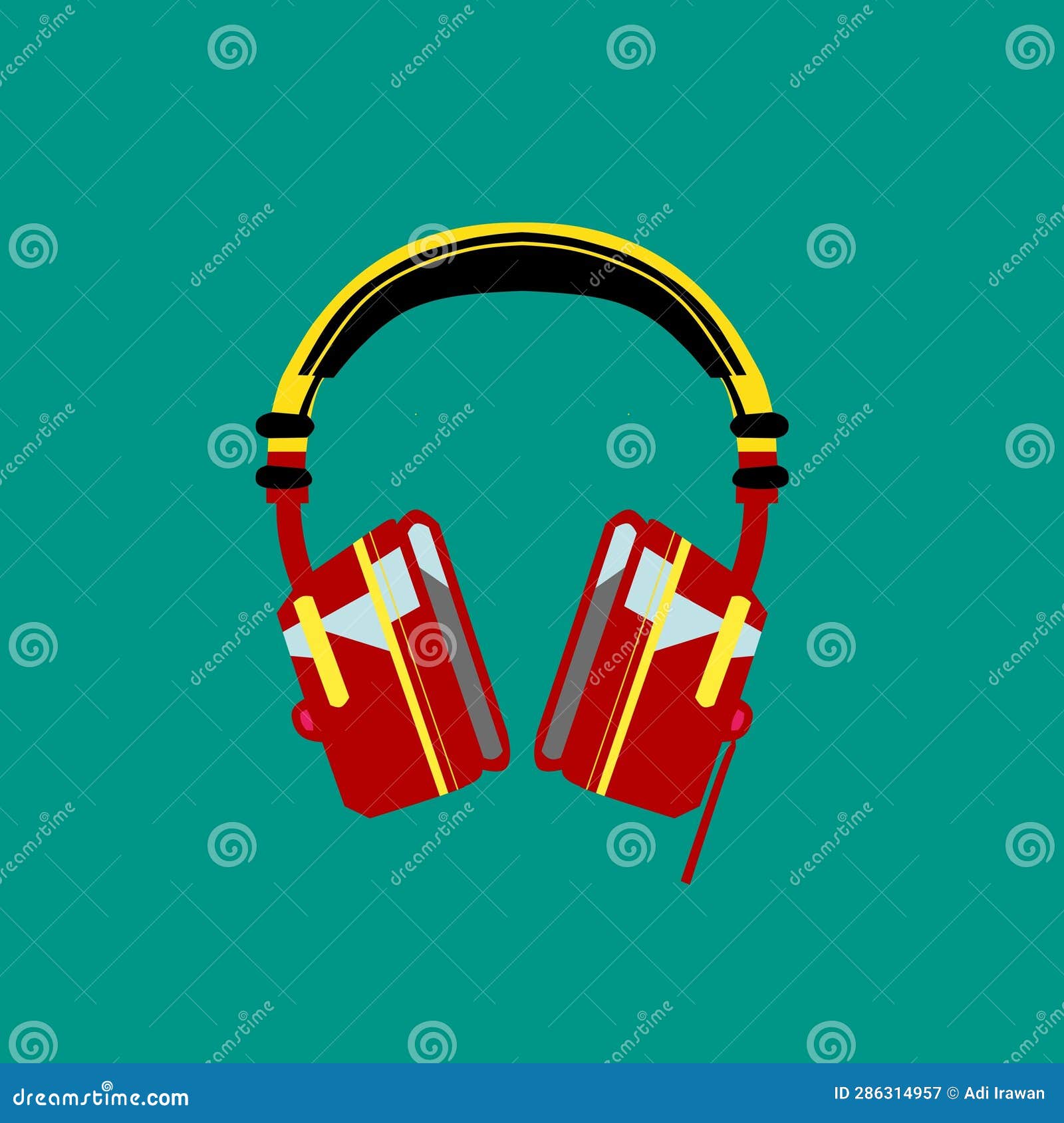 Illustration of the Logo Icon in the Form of a Bluetooth Headset Vector ...