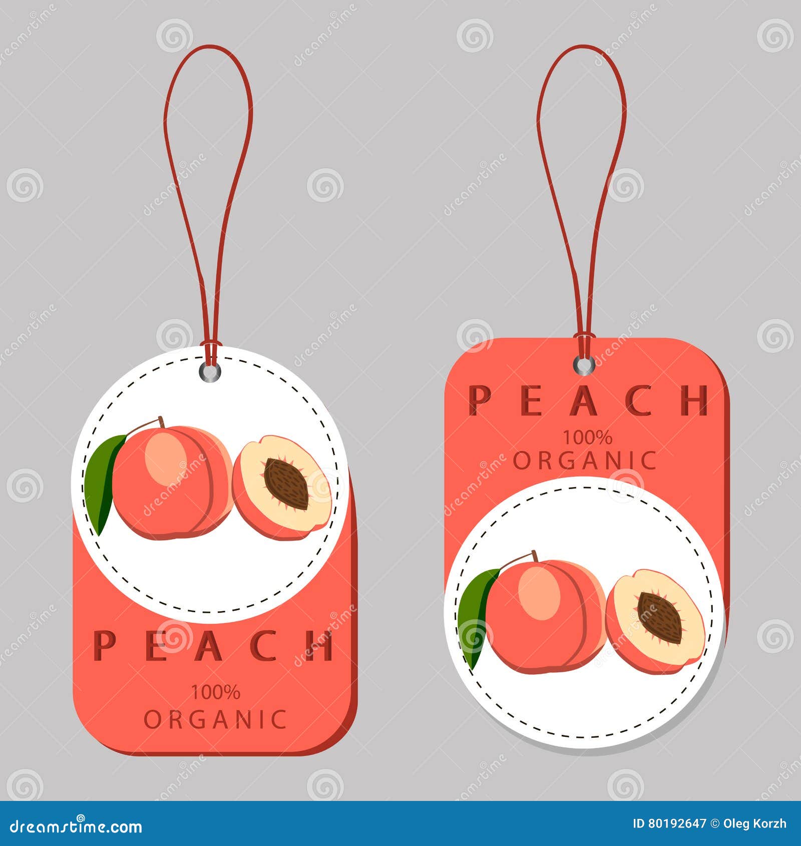 Illustration of Logo for Peach Stock Vector - Illustration of healthy ...