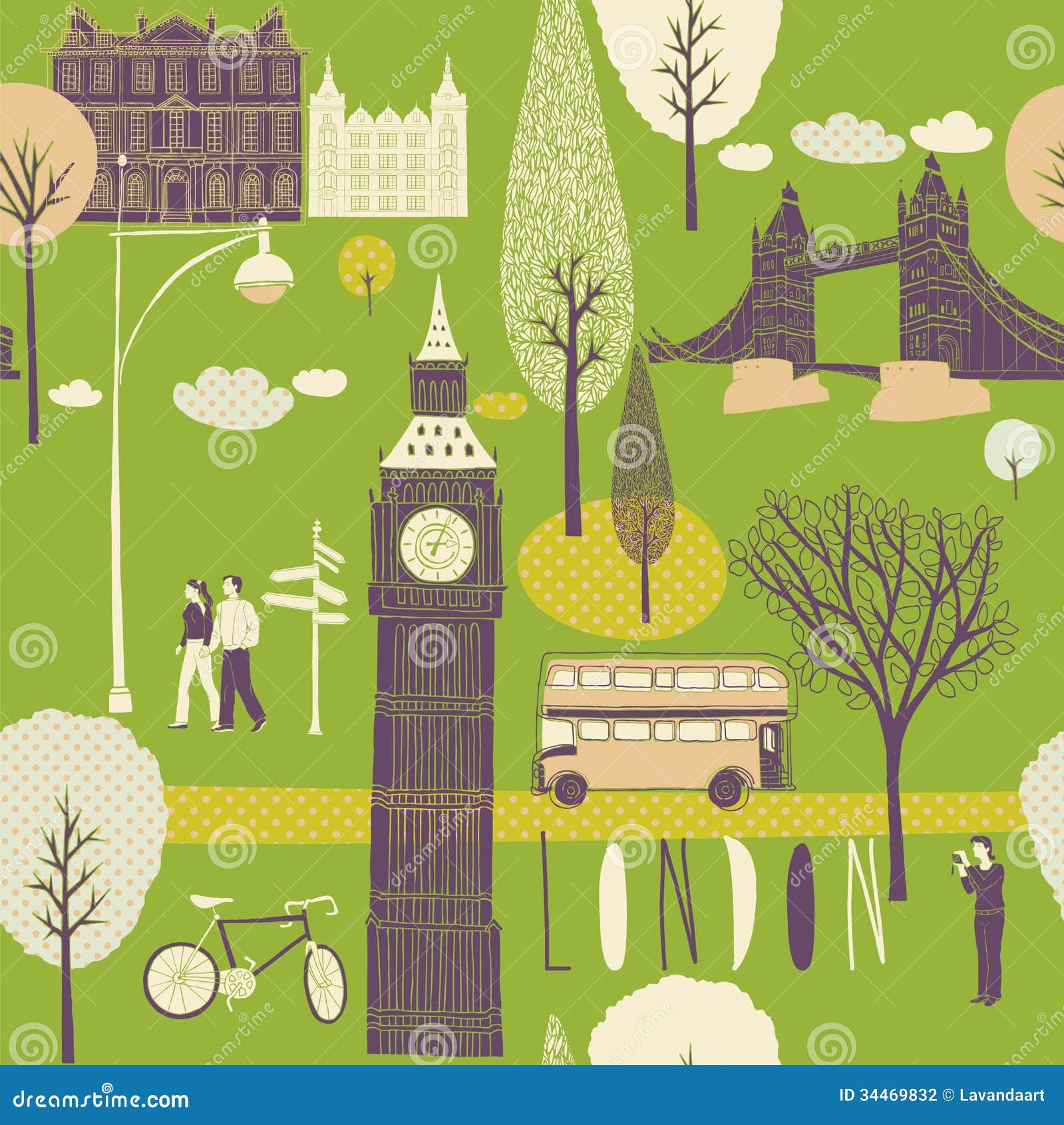 Illustration of Londoner Themes Stock Illustration - Illustration of ...