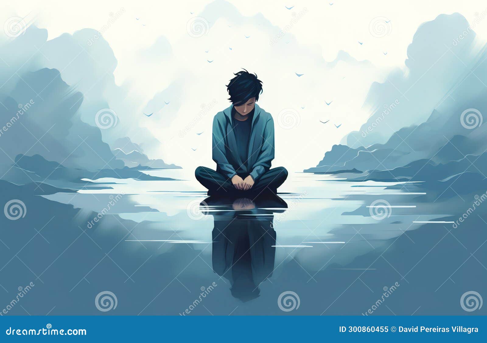 Lonely Young Guy with Depression Suffering Emotional Problems Looking ...