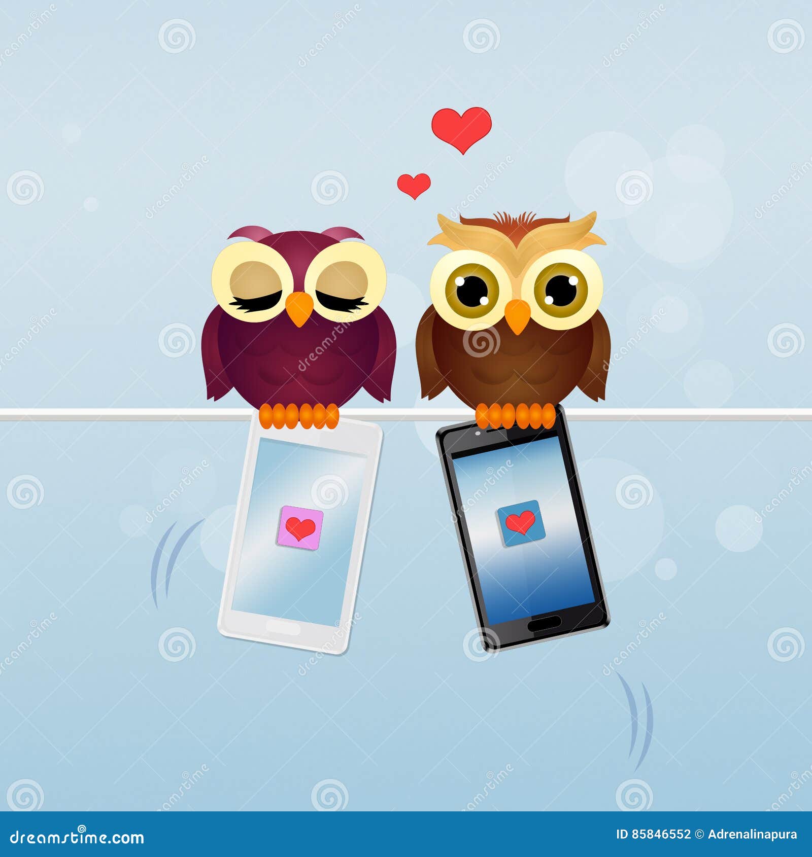 Illustration of Love Connection Stock Illustration - Illustration of ...