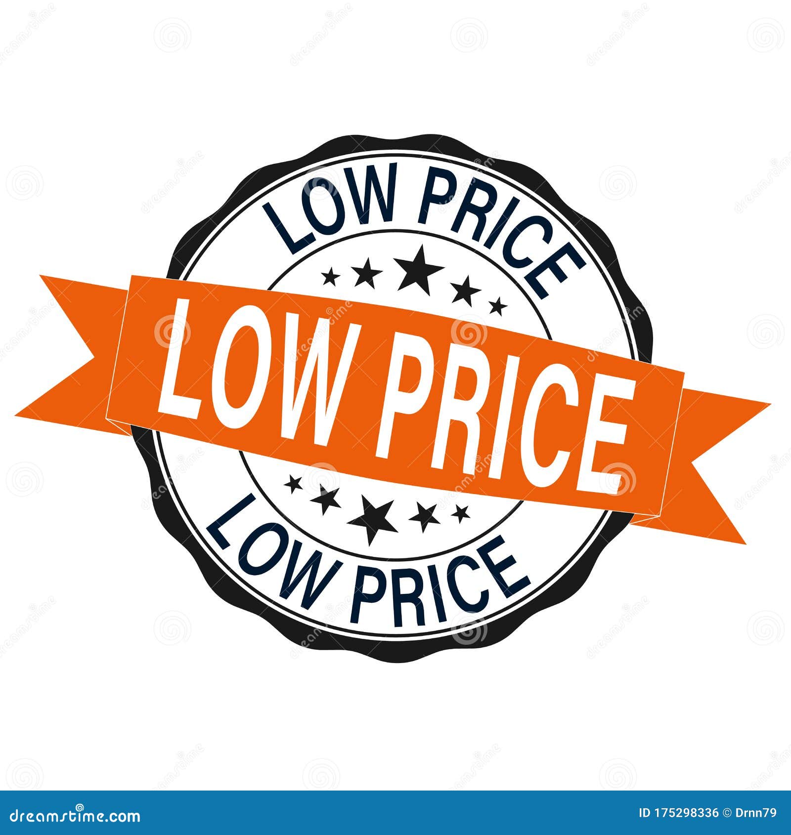 Illustration of Low Price Blue Stamp Design Icon Stock Vector ...
