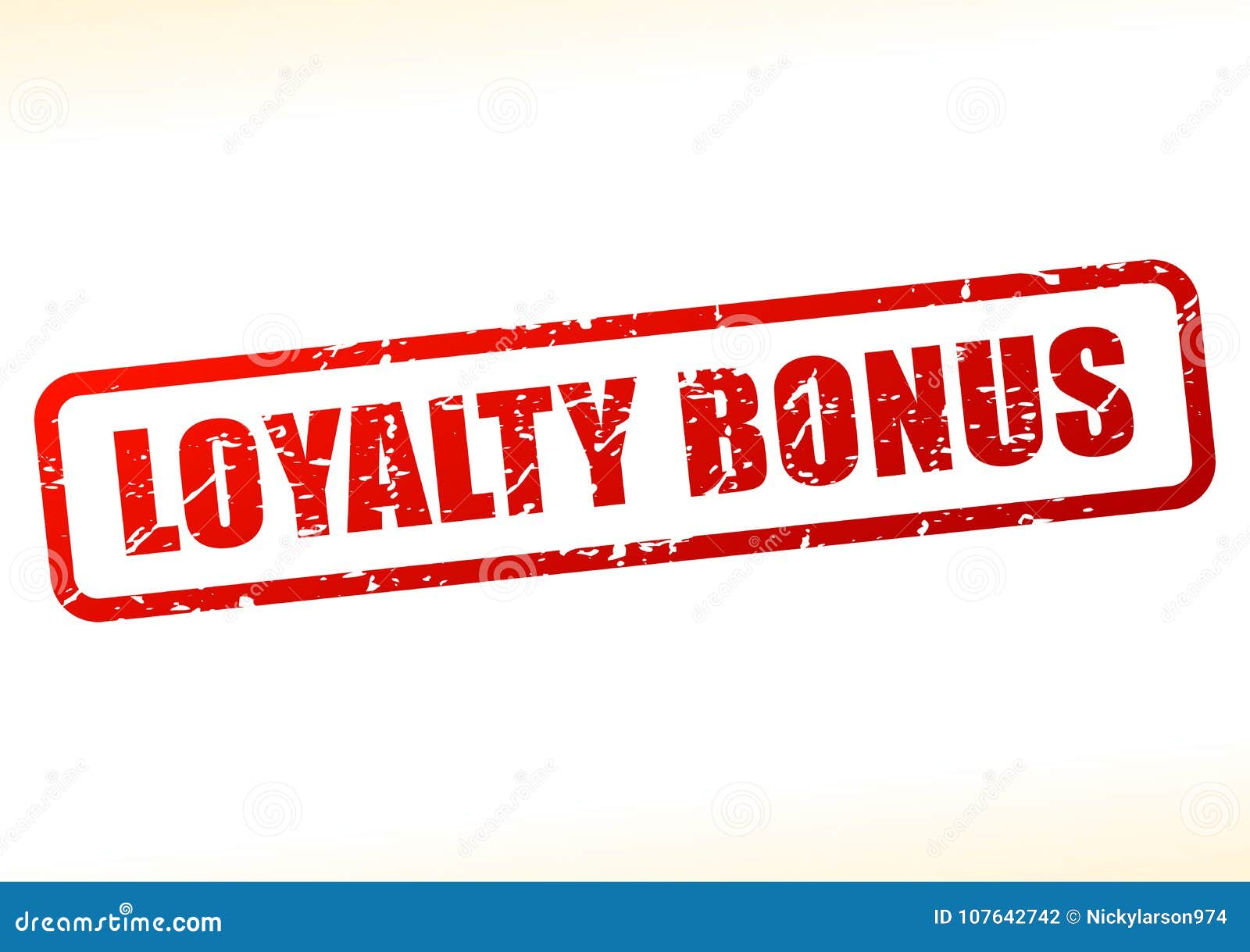Loyalty Bonus Text Buffered Stock Vector - Illustration of business ...
