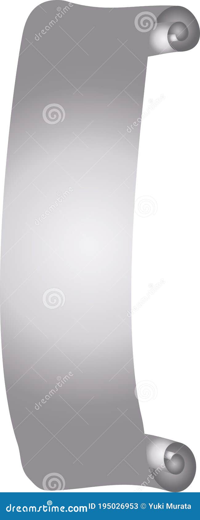 Illustration of Luxurious Silver Scroll Stock Vector - Illustration of ...