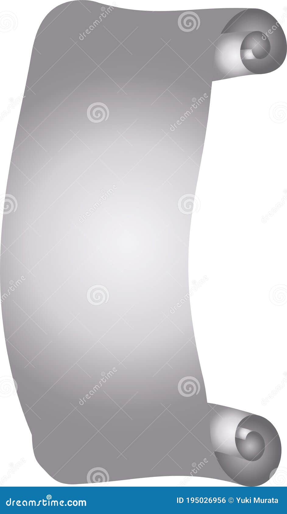 Illustration of Luxurious Silver Scroll Stock Vector - Illustration of ...