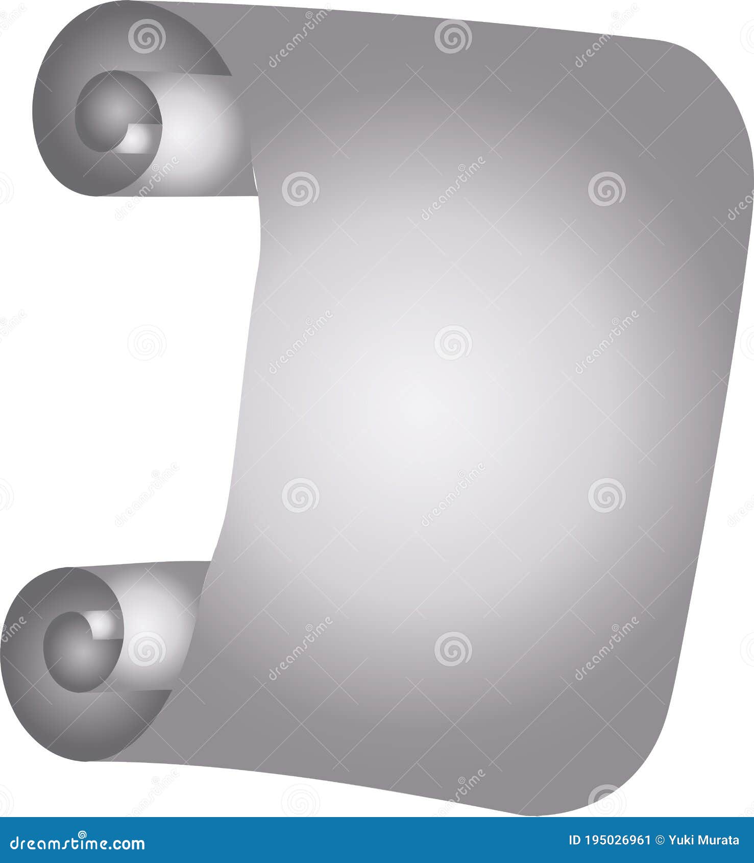 Illustration of Luxurious Silver Scroll Stock Illustration ...