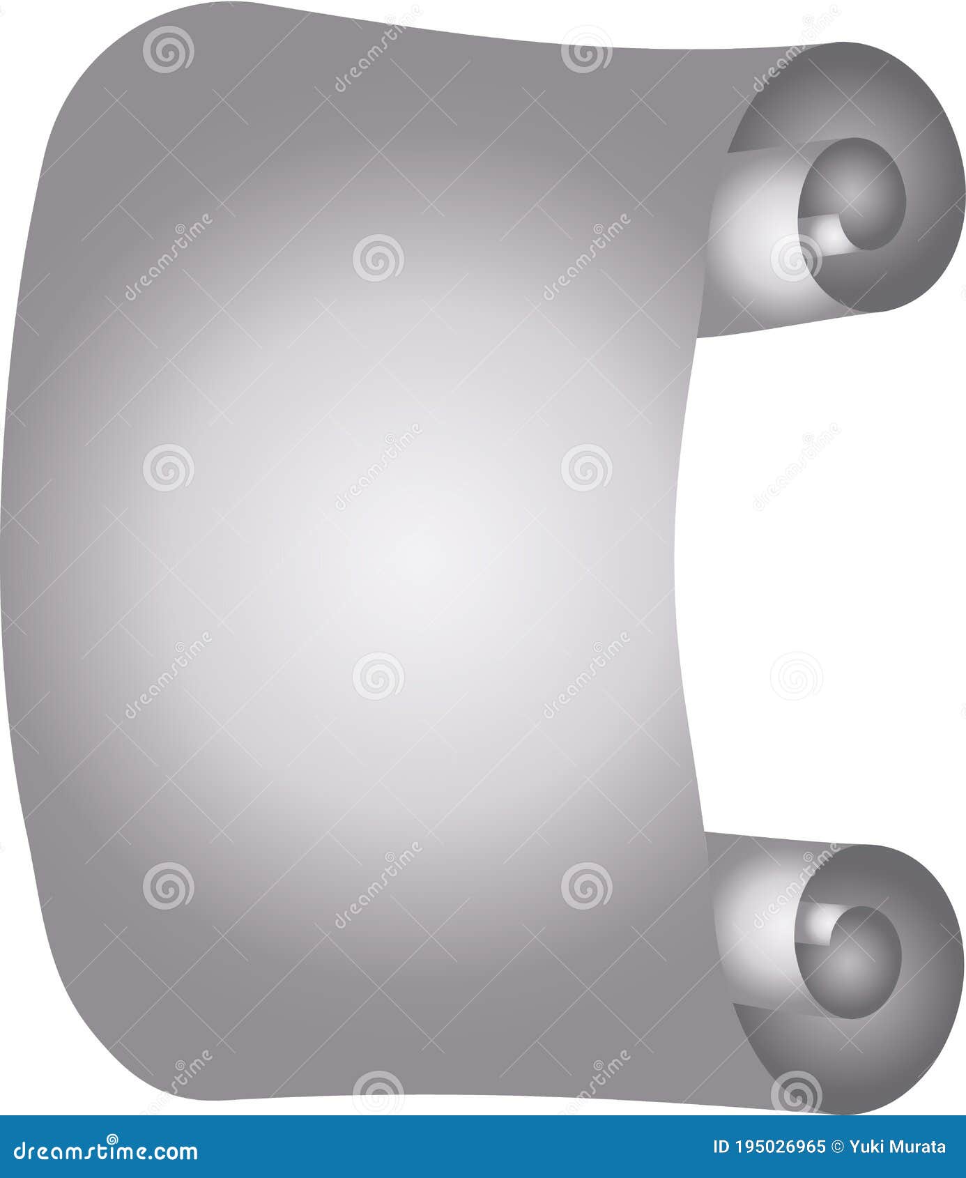 Illustration of Luxurious Silver Scroll Stock Vector - Illustration of ...