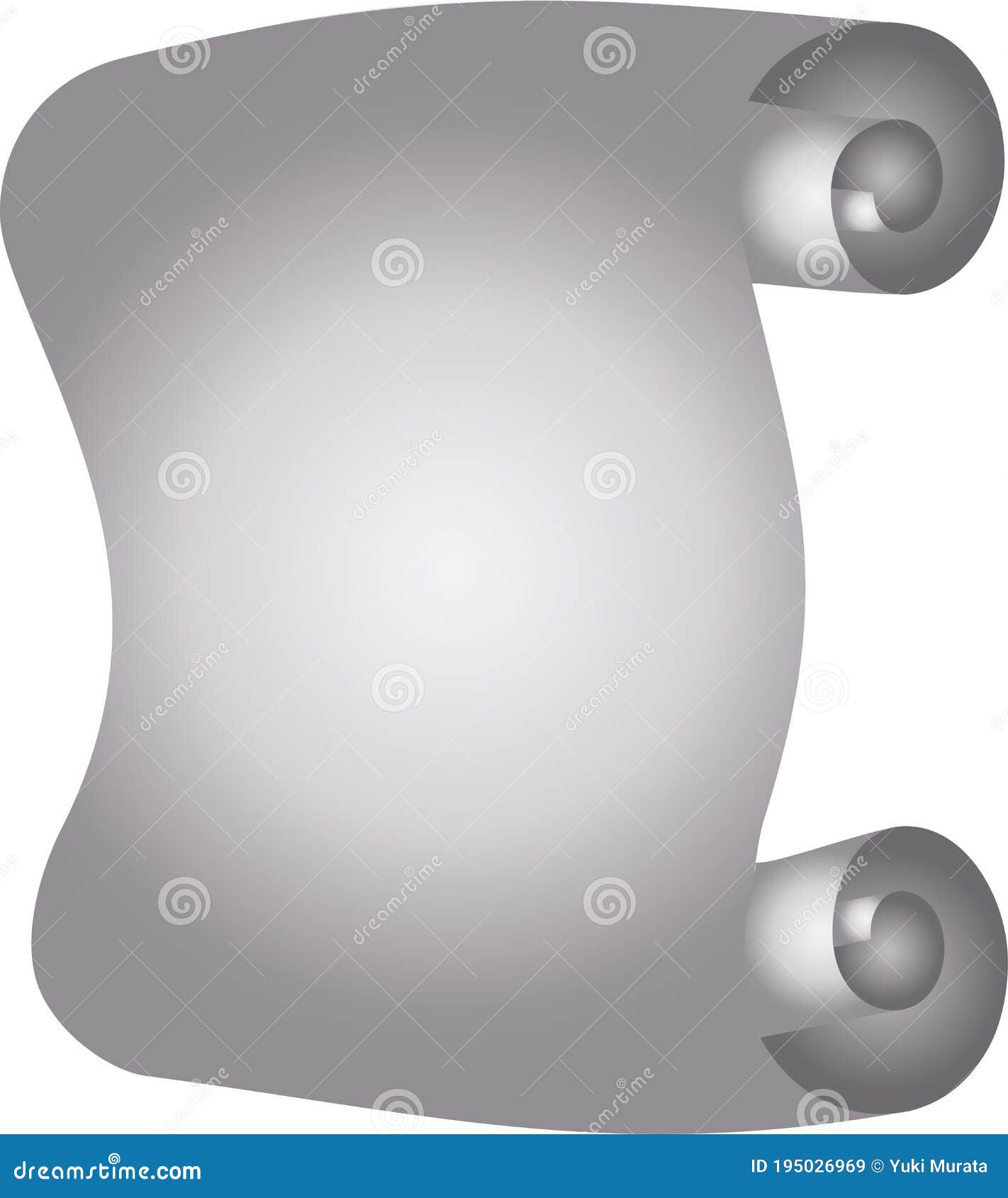 Illustration of Luxurious Silver Scroll Stock Vector - Illustration of ...