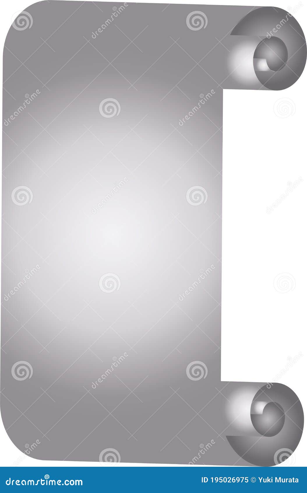 Illustration of Luxurious Silver Scroll Stock Vector - Illustration of ...