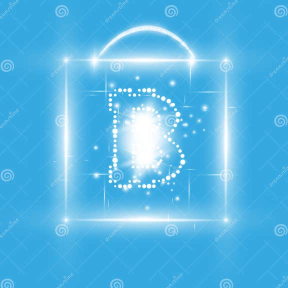 Illustration of Magic Box with Bitcoin and Magic Light. Stock Vector ...