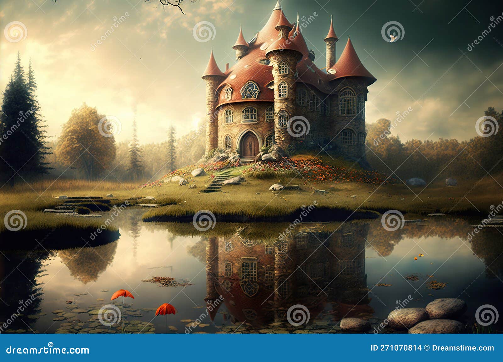 Illustration of the Magic Castle Stock Illustration - Illustration of ...