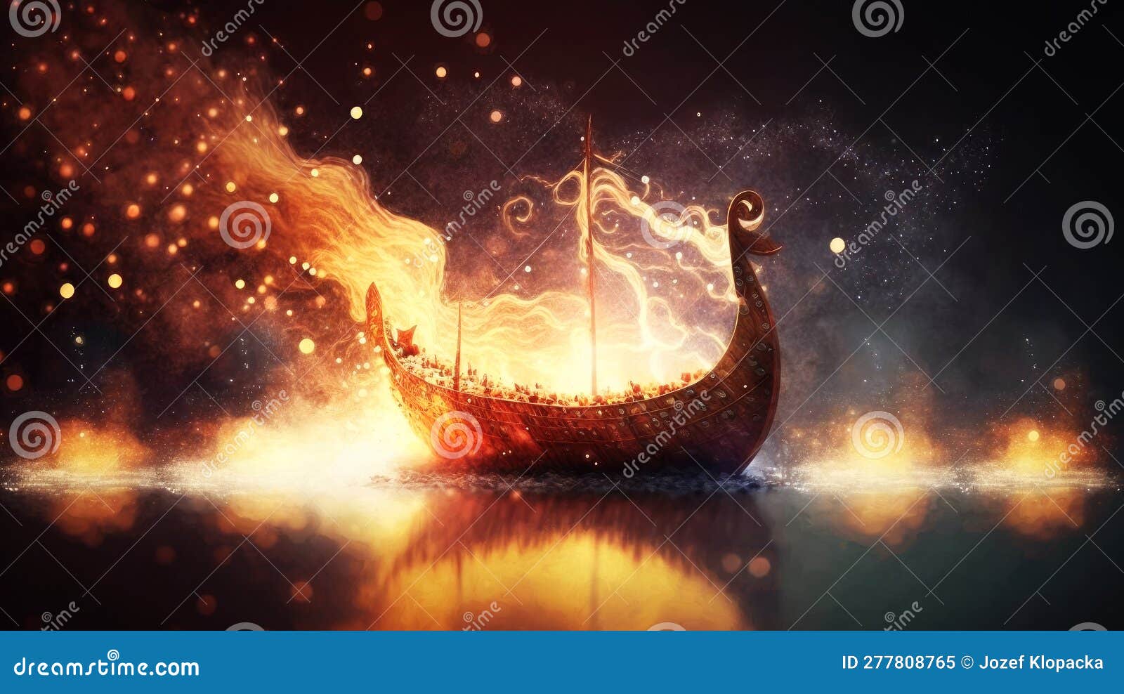 Illustration Magic Ship. Generative Ai. Stock Illustration ...