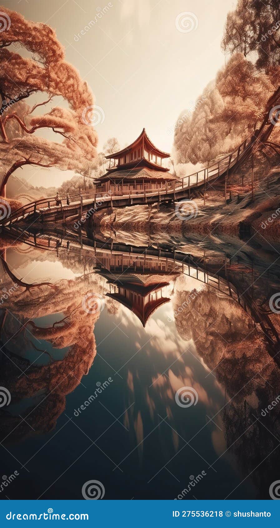 Illustration of a Magical Infinity Forest Stock Illustration ...