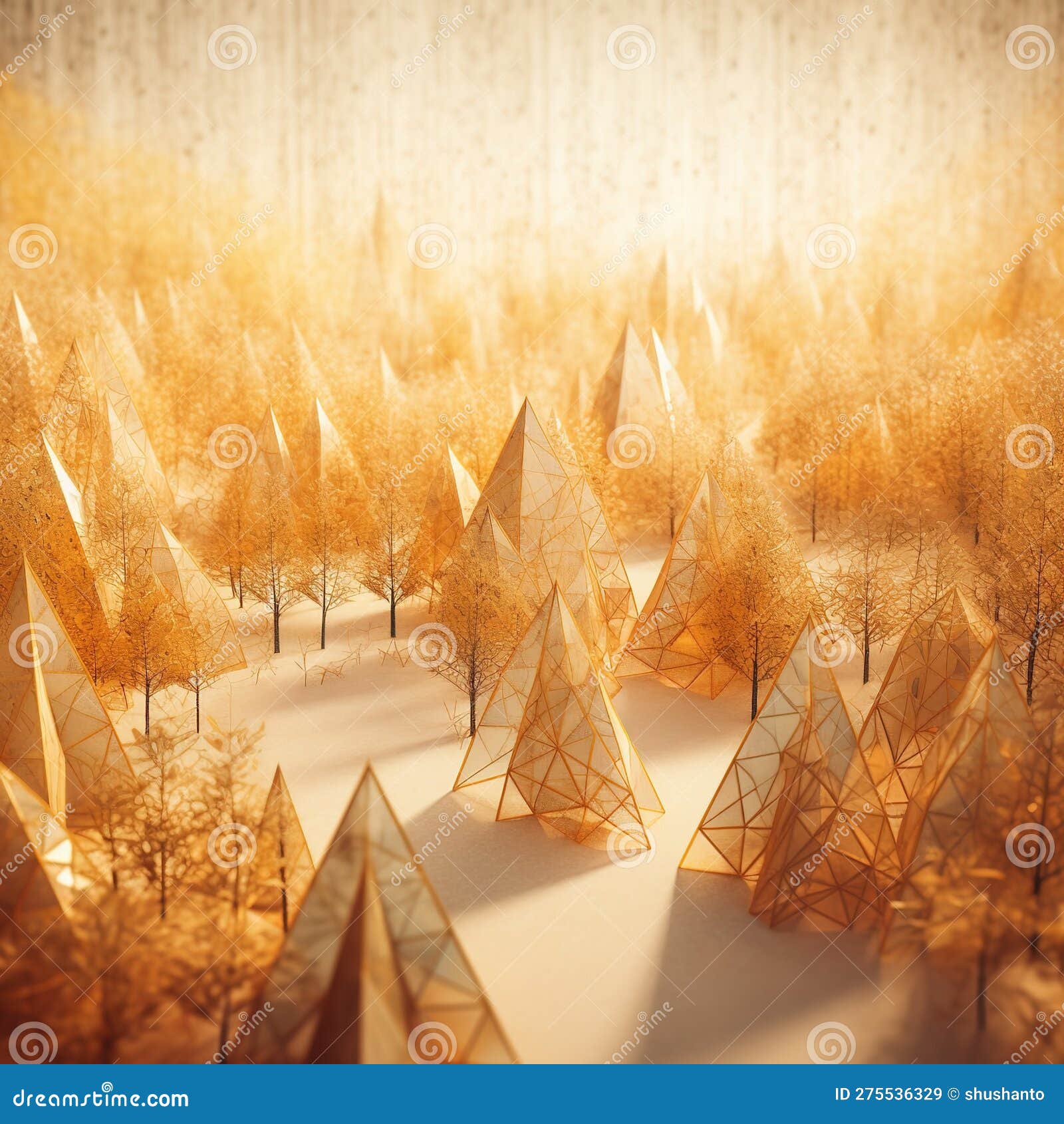 Illustration of a Magical Infinity Forest Stock Illustration ...