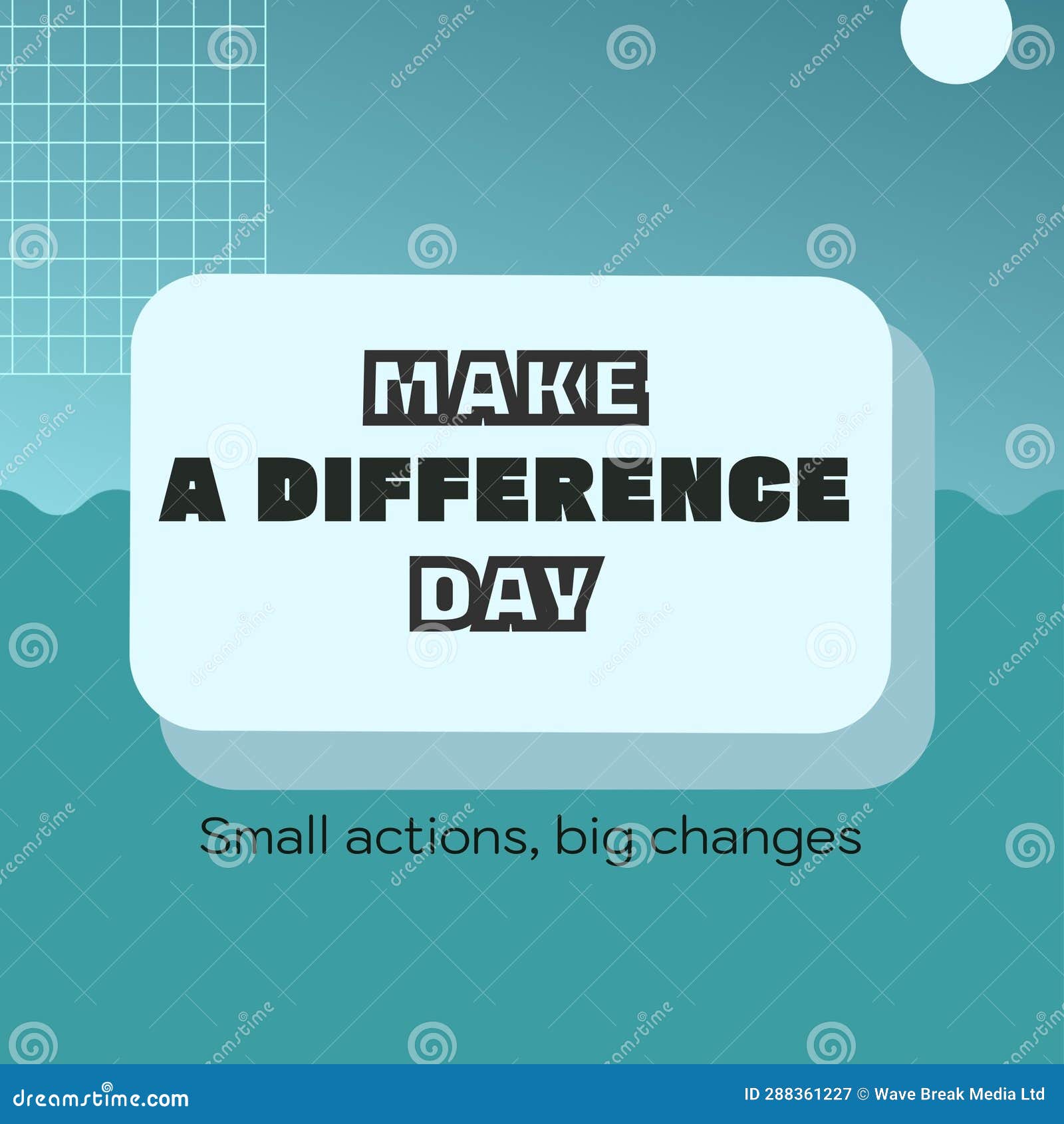 Illustration of Make a Difference Day and Small Actions, Big Changes ...
