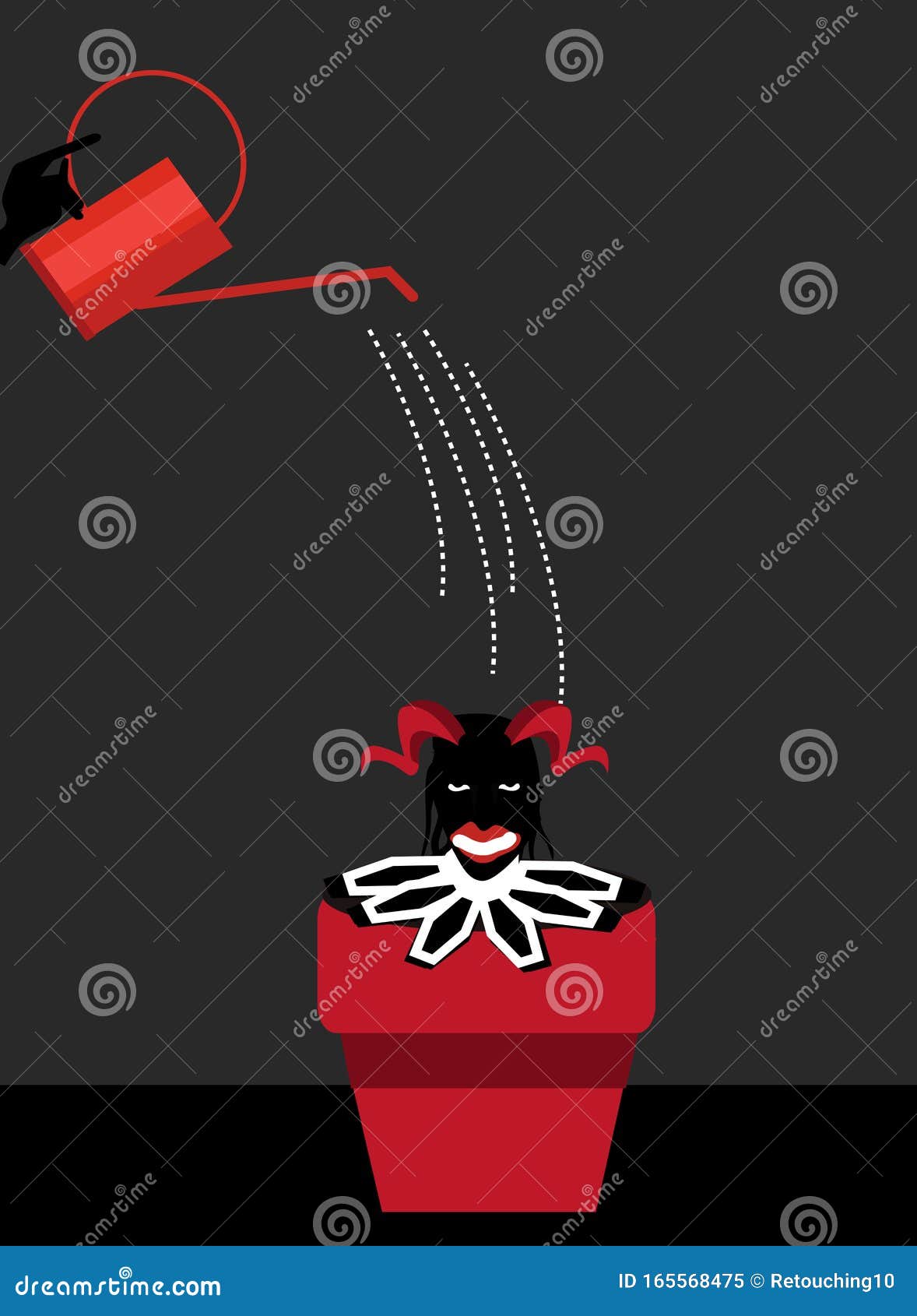 Illustration of Making Fun of the Devil Stock Illustration ...