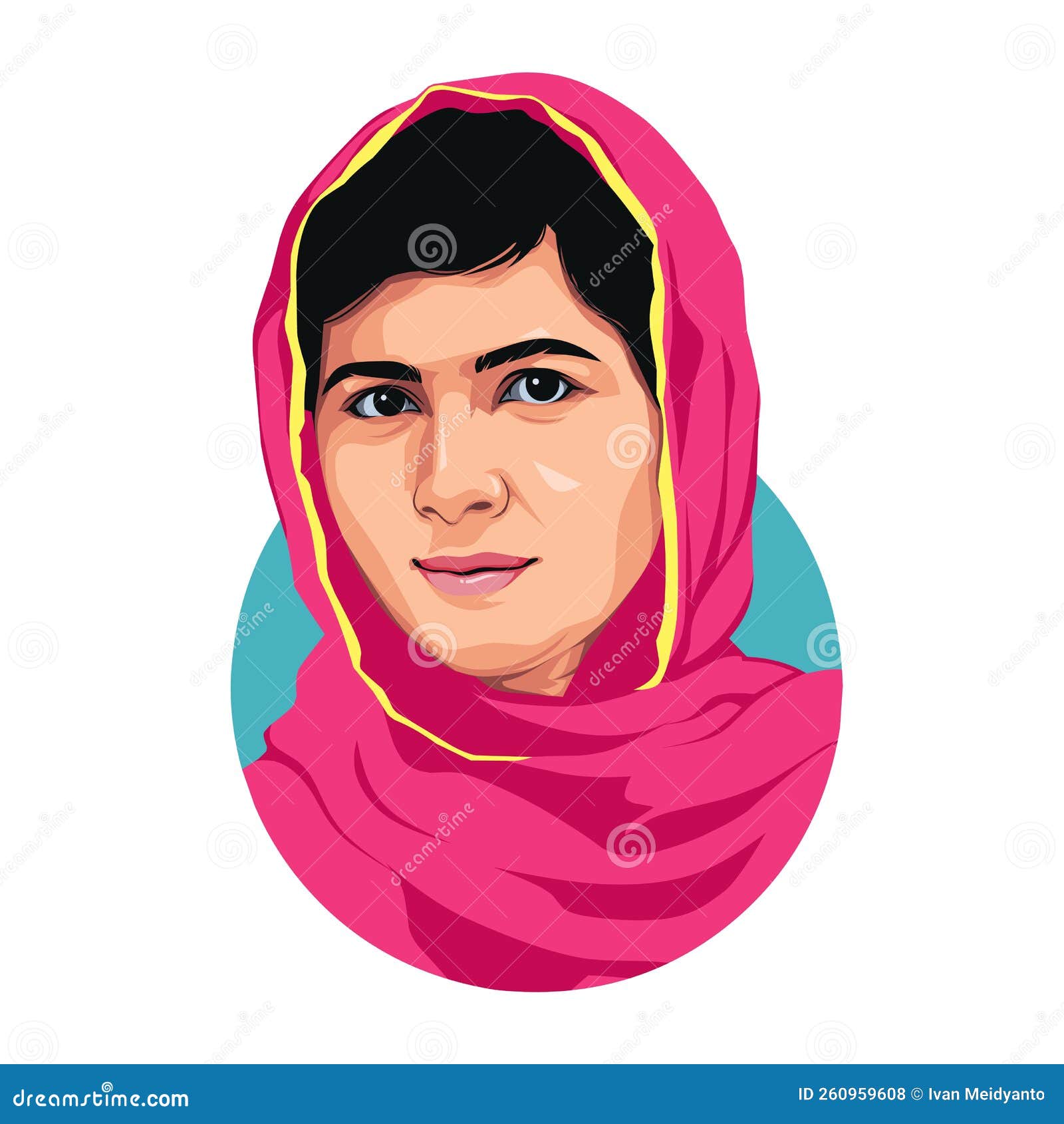 Caricature of Malala Yousafzai, Activist for Female Education Editorial ... Caricature of Malala Yousafzai, Activist for Female Education Editorial ...