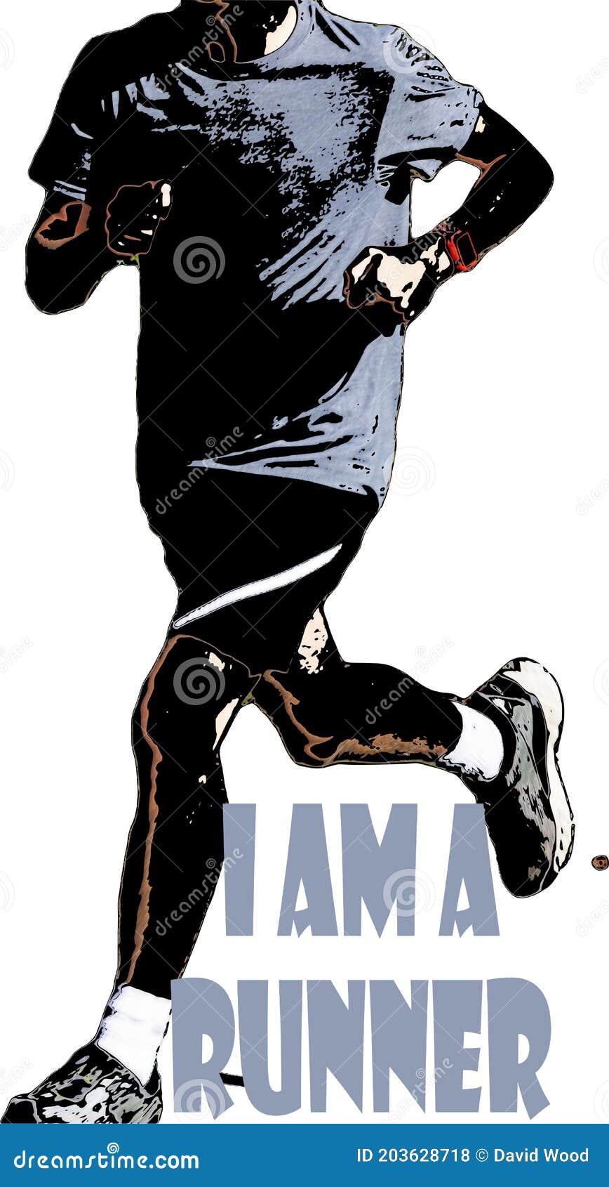 I am a runner stock photo. Image of fitness, spandex - 203628718
