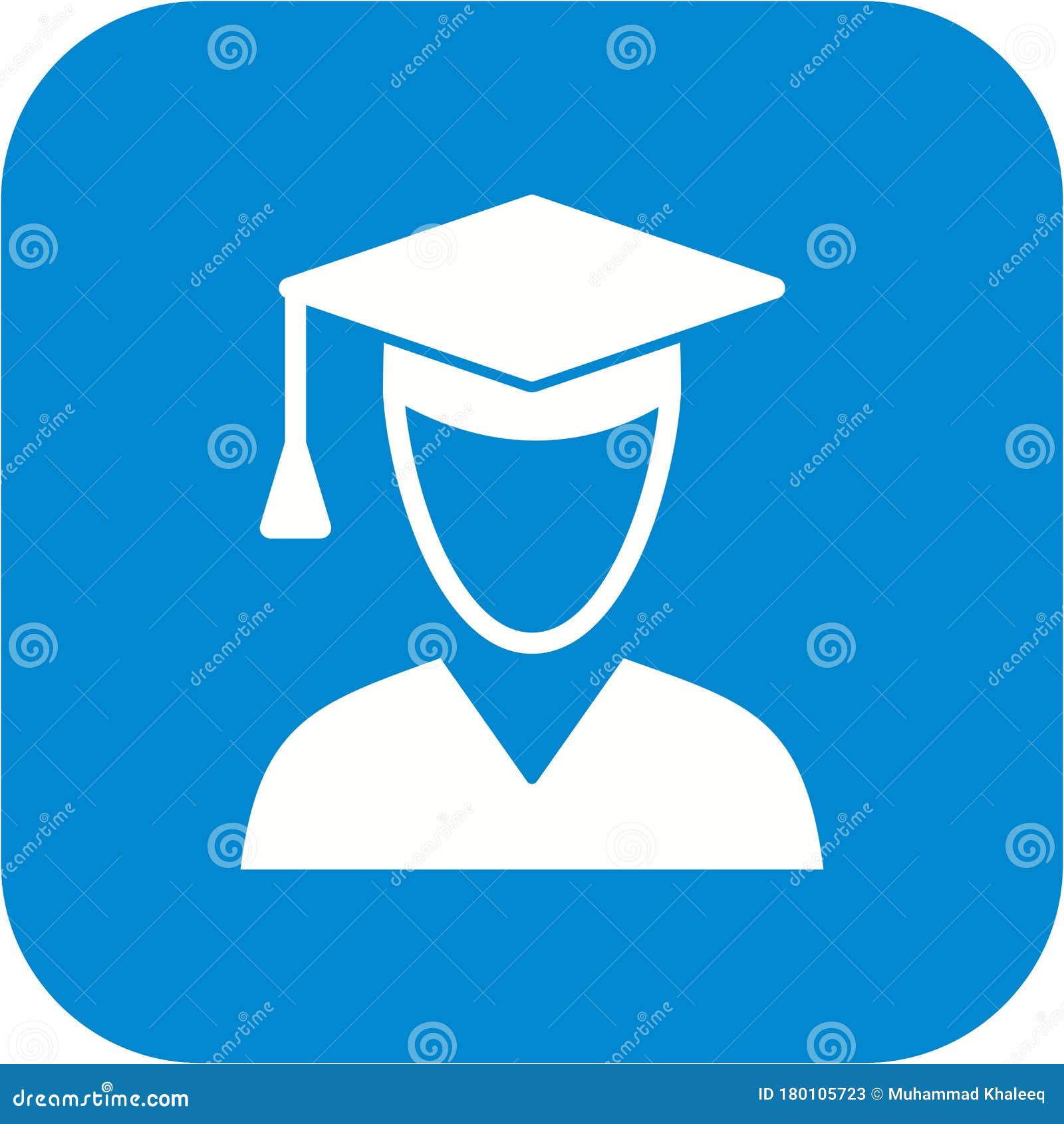 Illustration Male Student Icon for Personal and Commercial Use. Stock ...