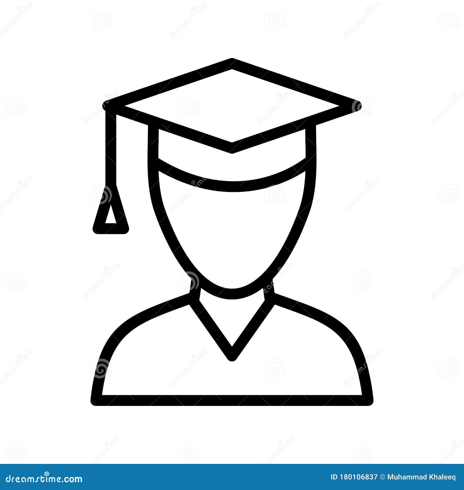 Illustration Male Student Icon for Personal and Commercial Use. Stock ...