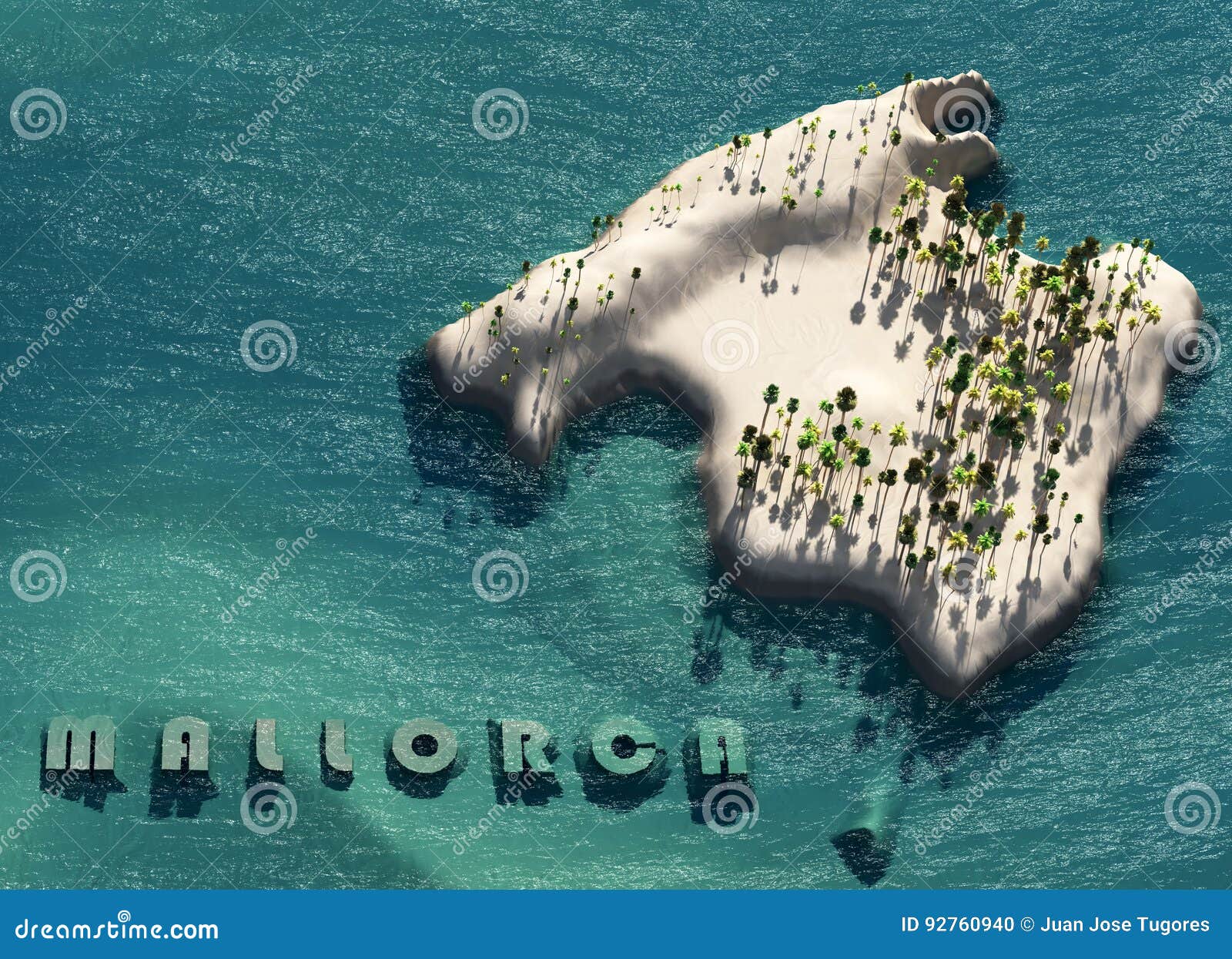 Map Of Mallorca Cartoon Vector | CartoonDealer.com #105051585