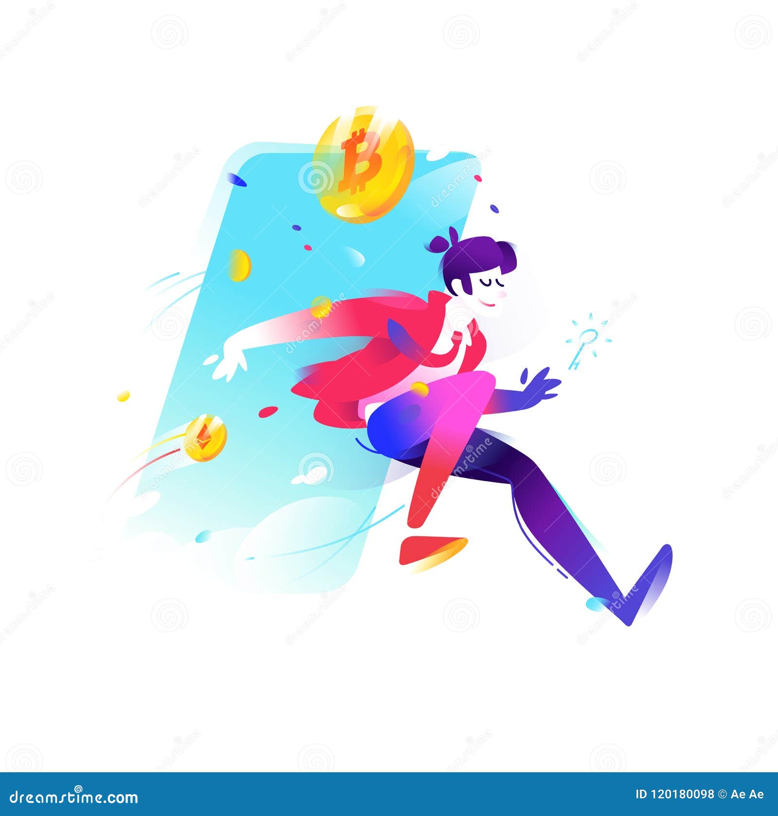 Cartoon Running Coins Stock Illustrations – 262 Cartoon Running Coins ...