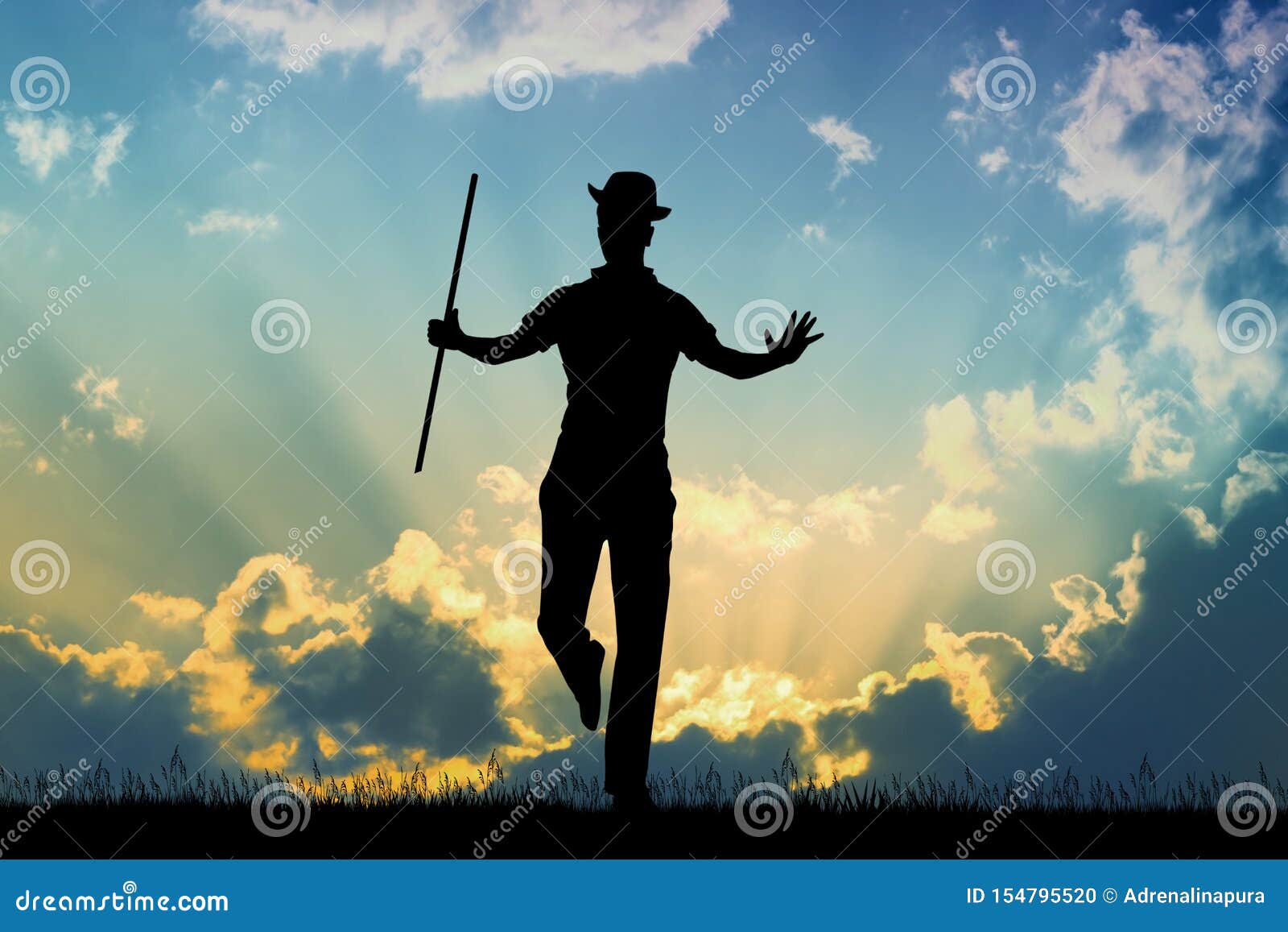 Illustration of Man Dances the Tap Dance Stock Illustration ...