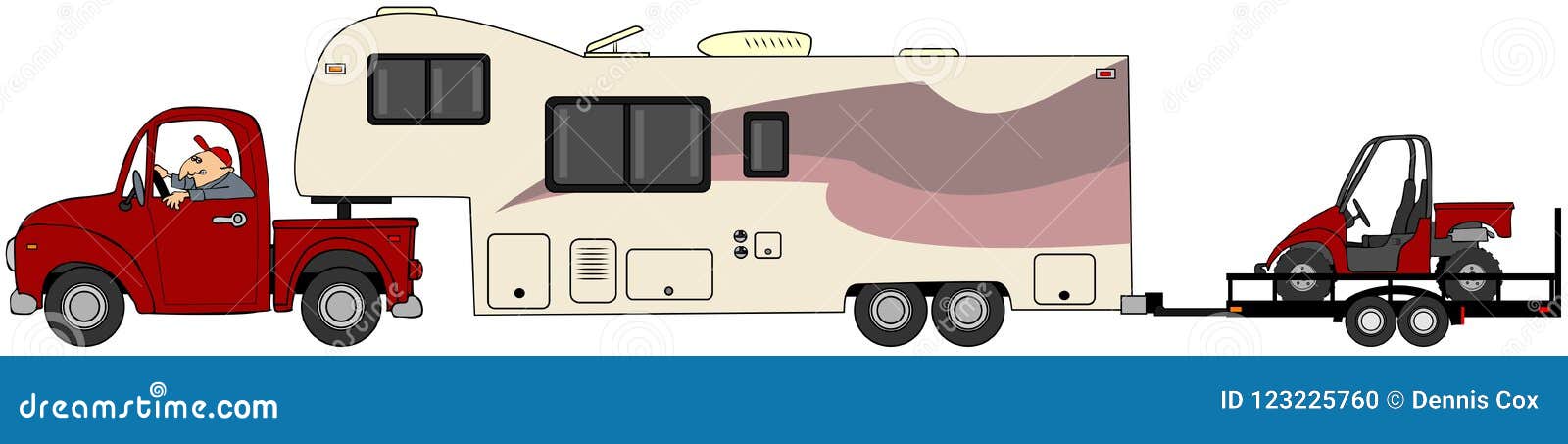 Trailer Stock Illustration | CartoonDealer.com #17808454