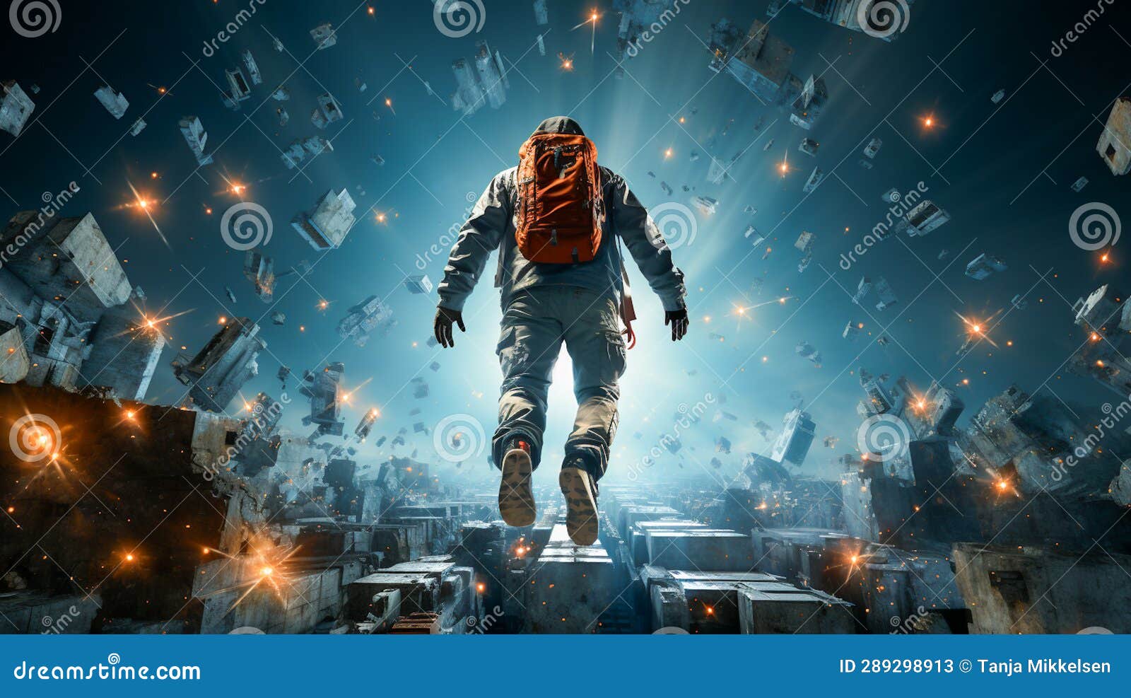 Exploring digital world stock illustration. Illustration of tourism ...