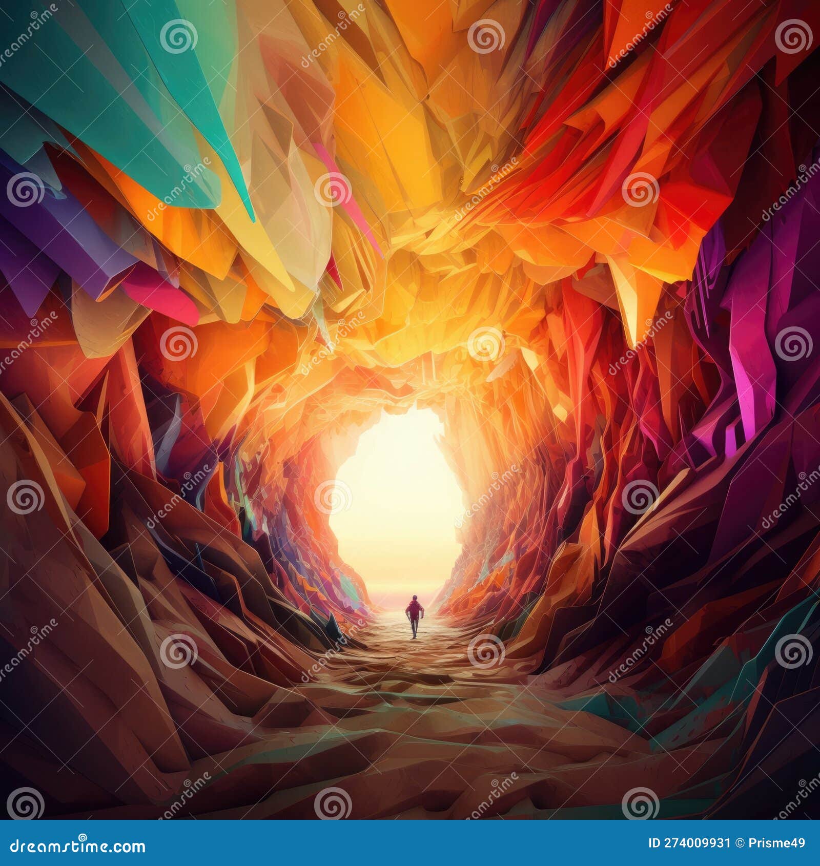 Colorful Cave Stock Photography | CartoonDealer.com #271581572