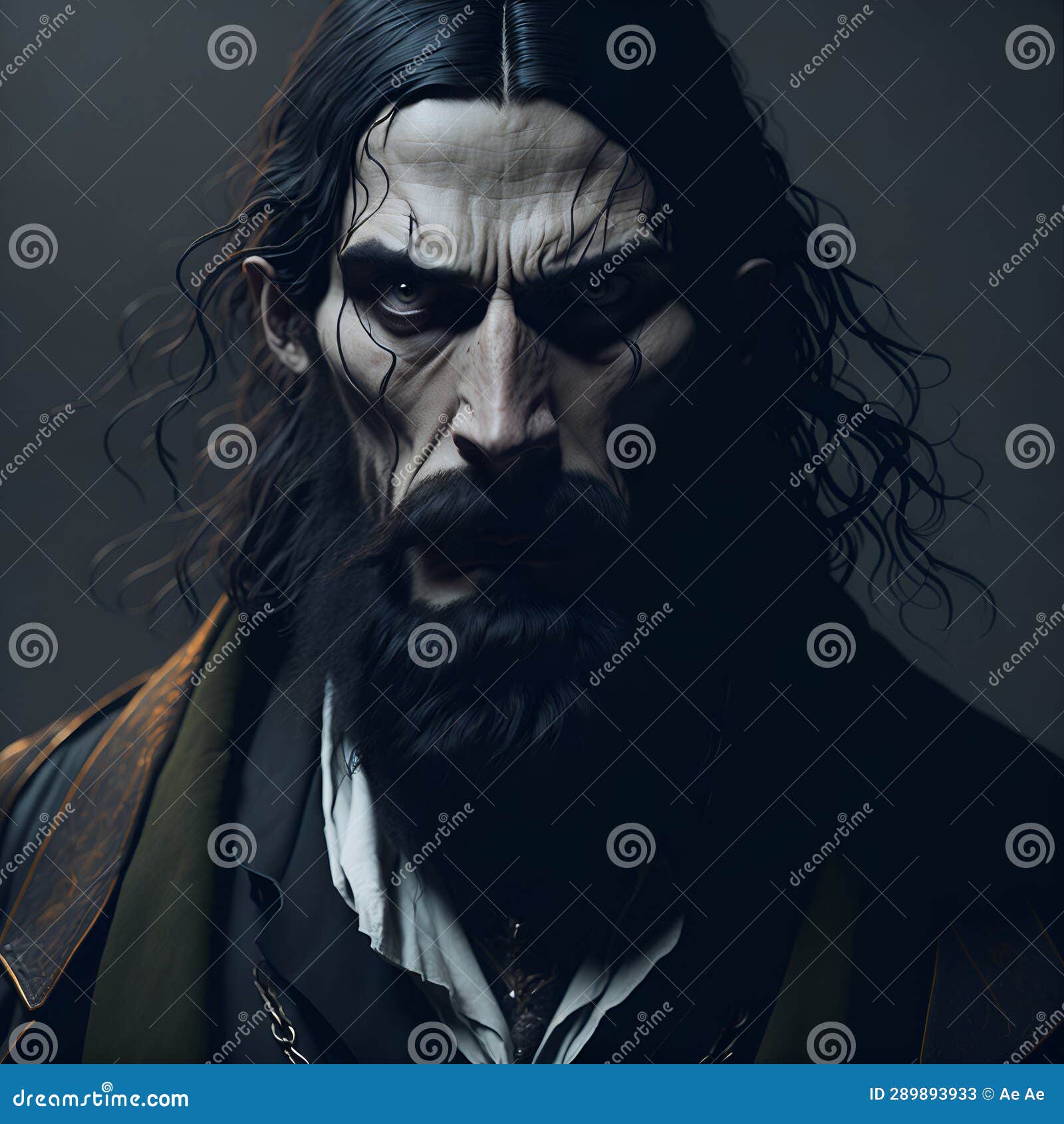 Illustration of a Man with a Mustache. Illustration Created Using ...