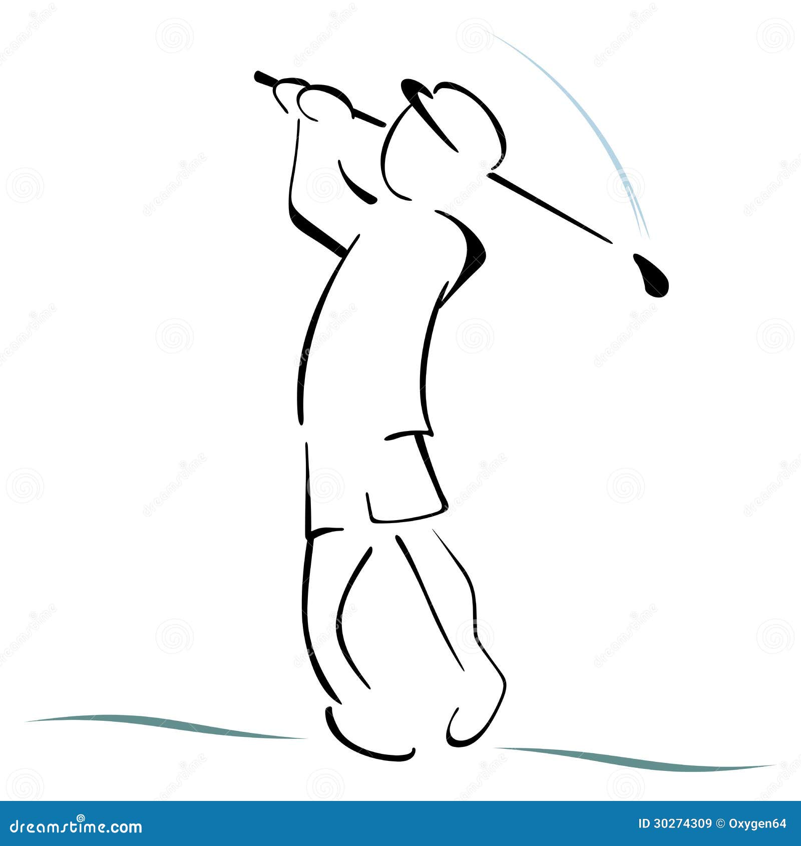 Golf symbol stock vector. Illustration of logo, sketch - 30274309