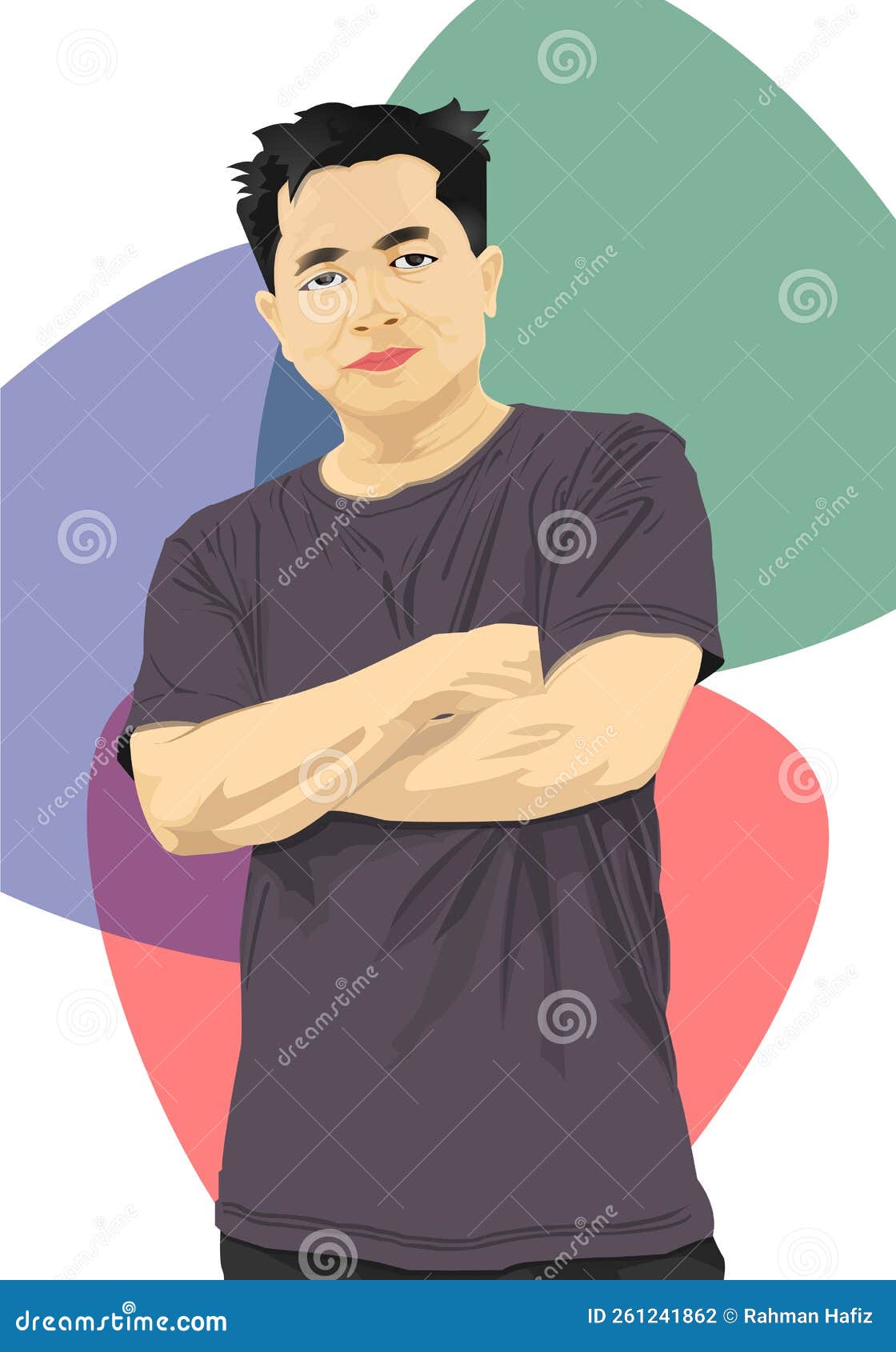 Illustration of a Man in Style Stock Photo - Illustration of sketch ...