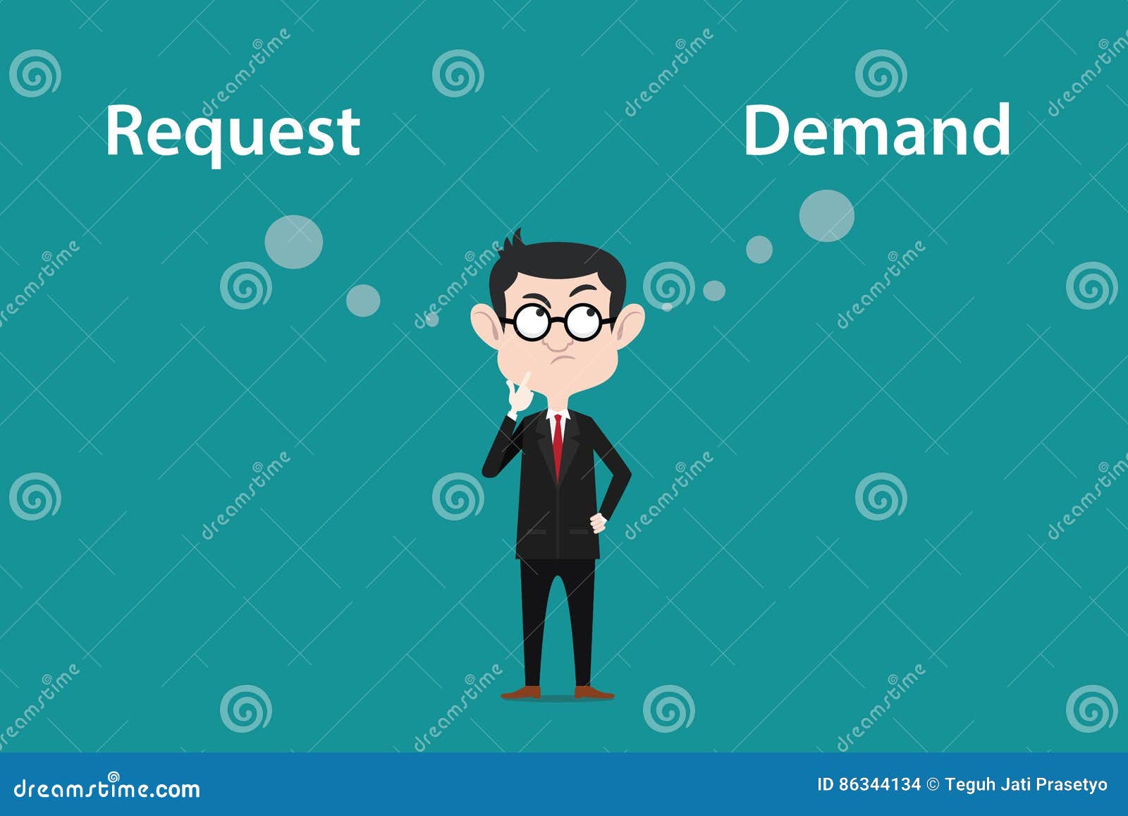 Illustration of a Man Wearing Spectacles Confuse about the Difference ...