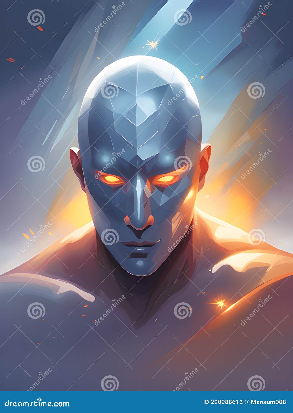 Illustration of a Man with a White Background Stock Illustration ...