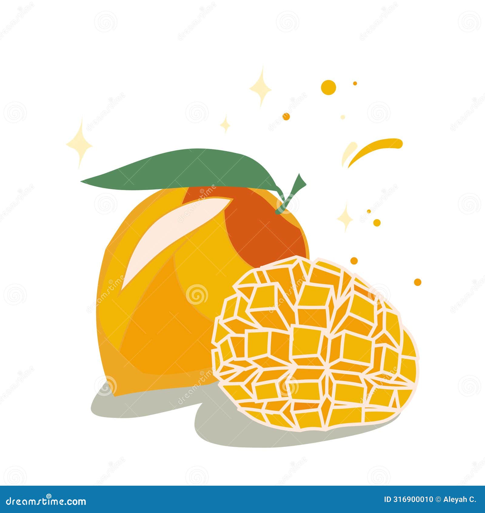 Mango illustration stock photo. Illustration of magic - 316900010