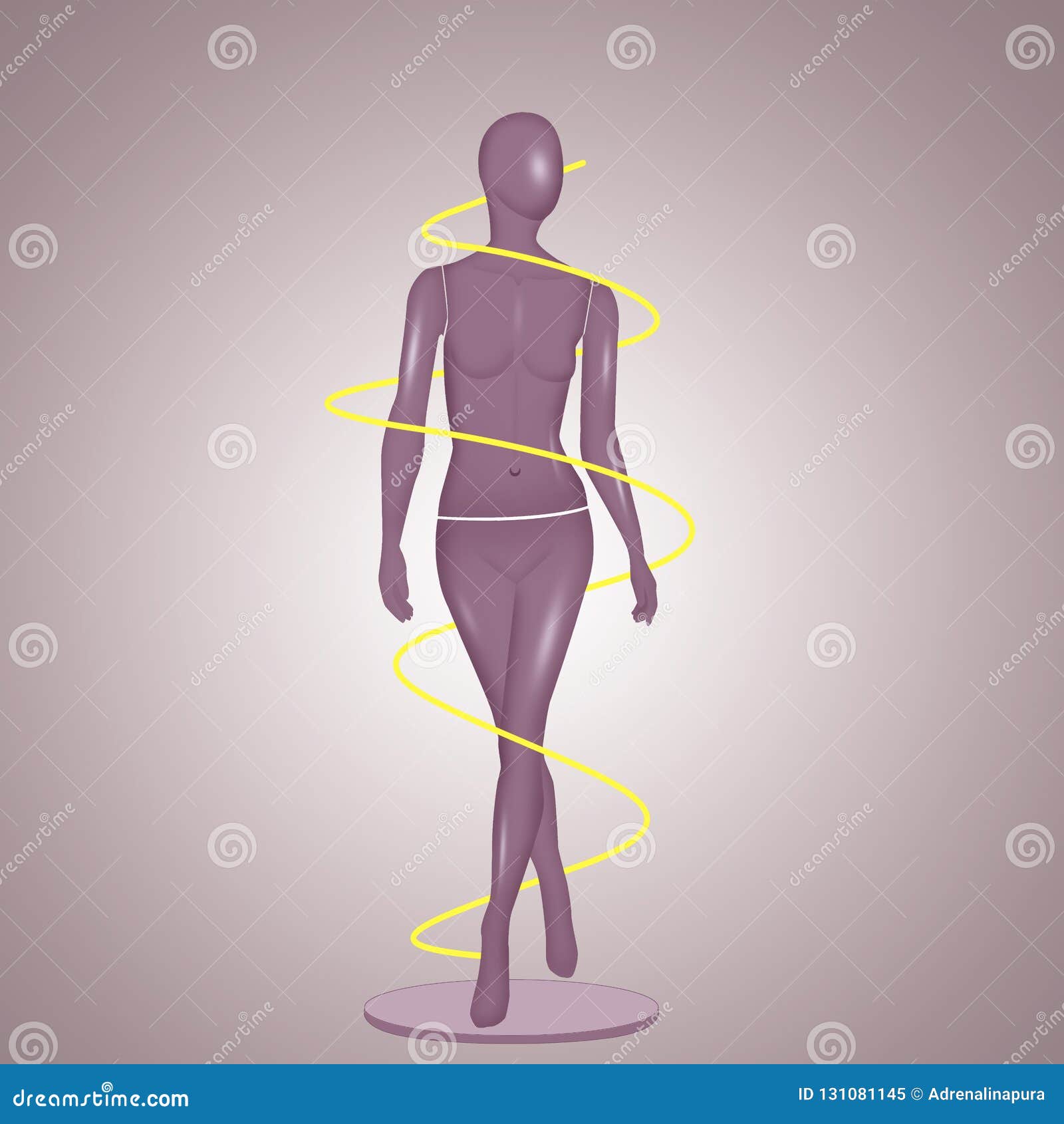 Mannequin and body shape stock illustration. Illustration of body ...