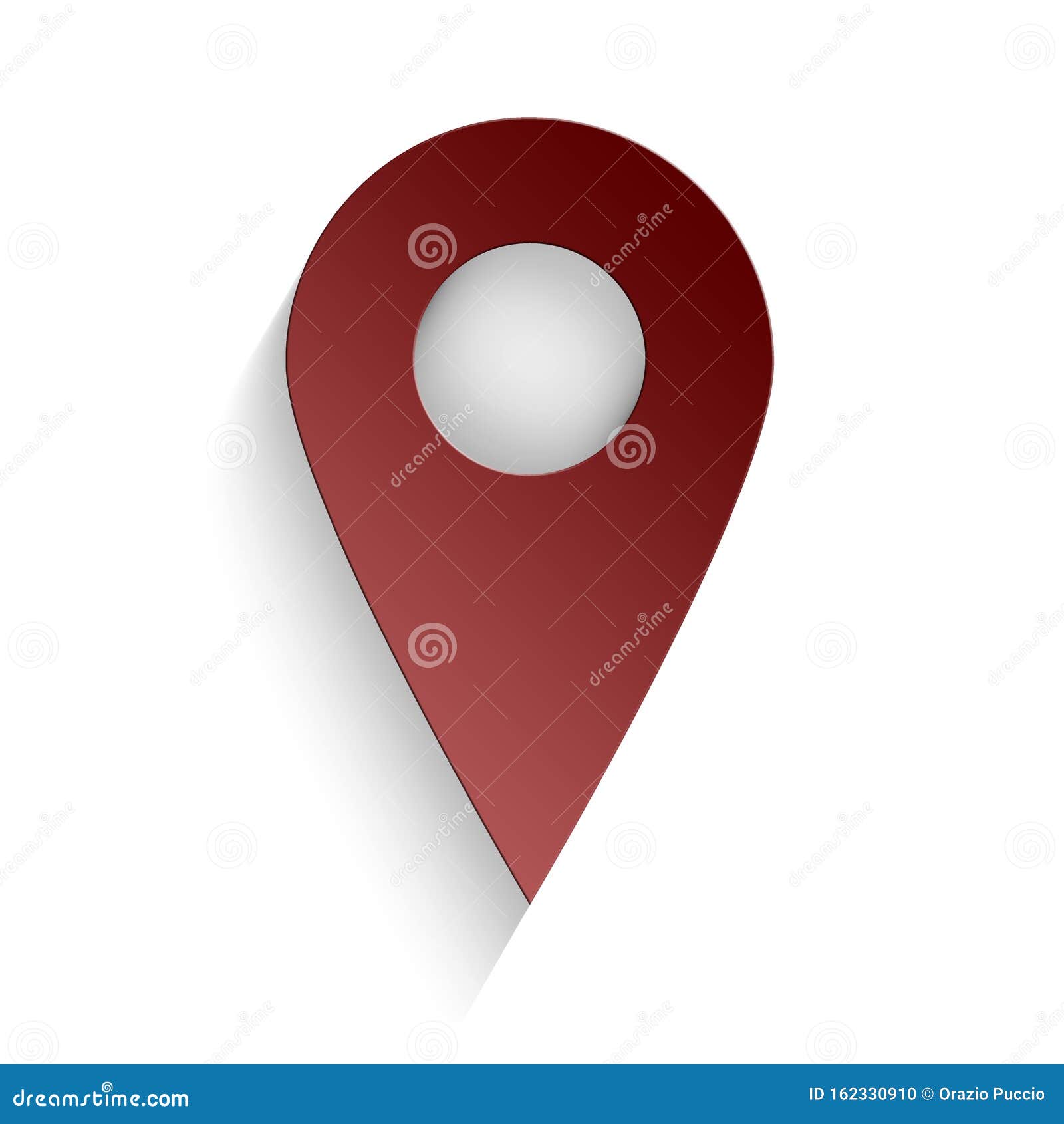 Illustration of Map Point Icon, Map Pin Sign Stock Illustration ...