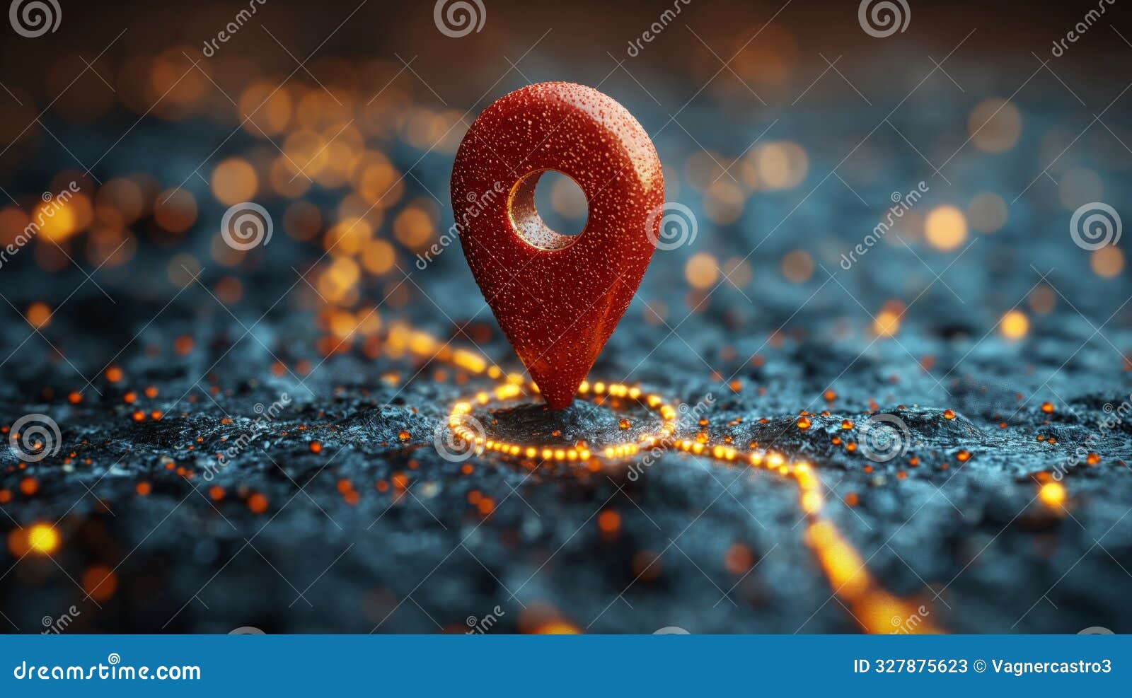3D GPS Location Icon As a Navigation Marker Stock Illustration ...