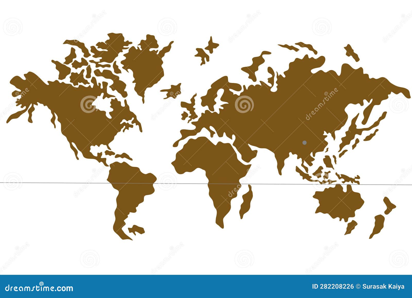 Illustration Map of the World, Hand Drawing , Map, Worlds, Stock ...
