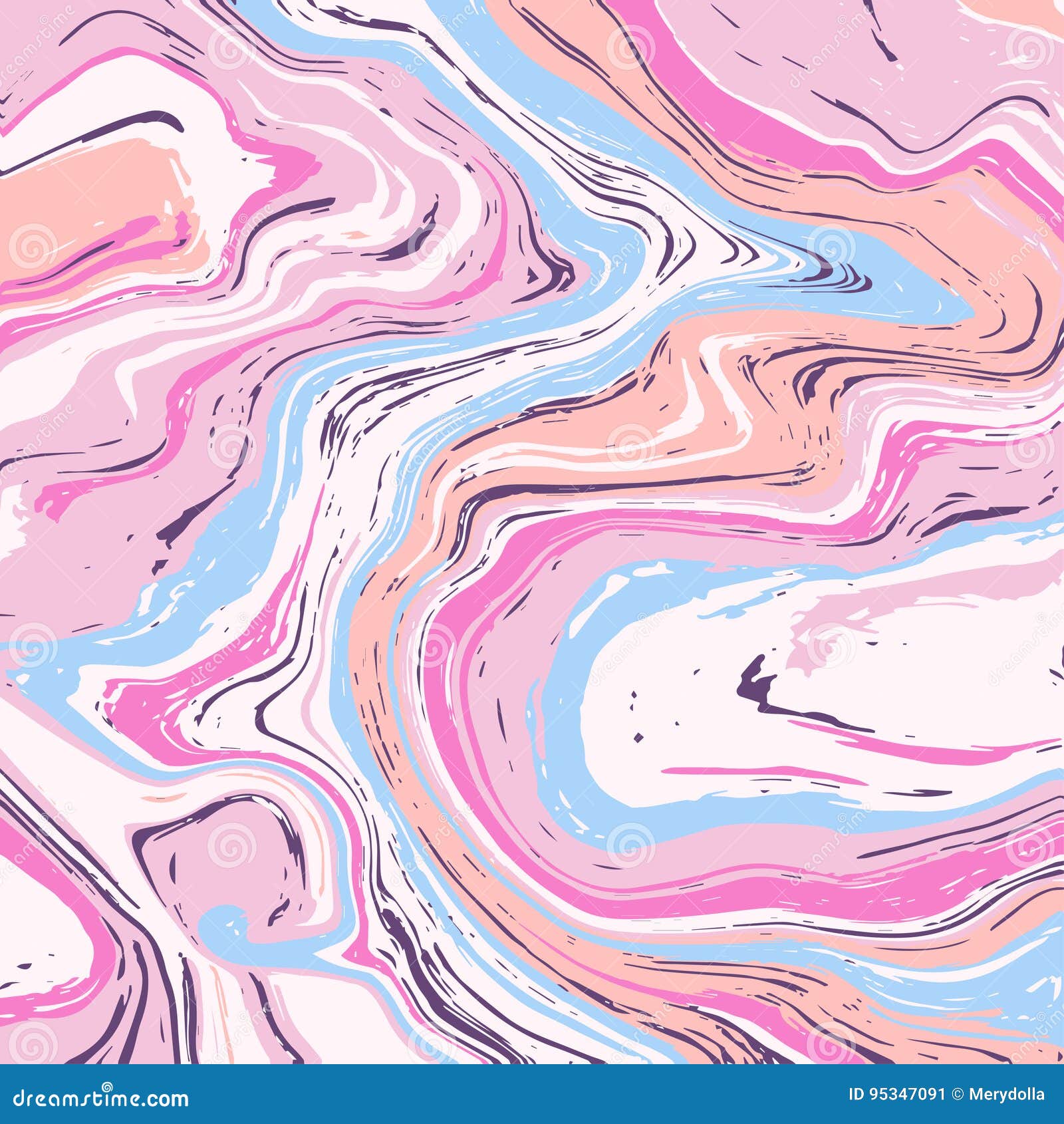 Illustration of Marble Texture in Diverse Colors Stock Illustration ...