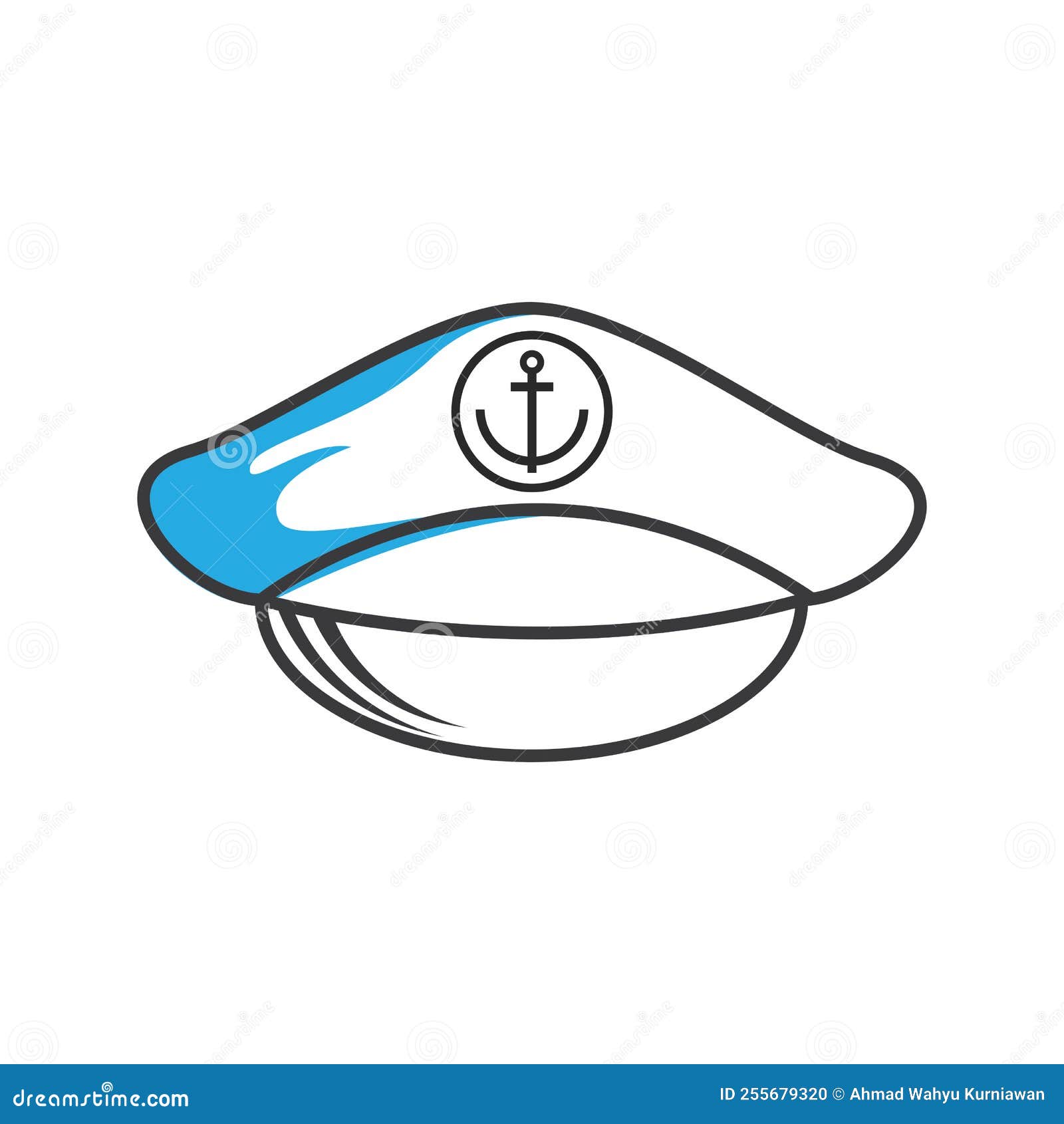 Illustration of Marine Hat Icon Stock Vector - Illustration of design ...
