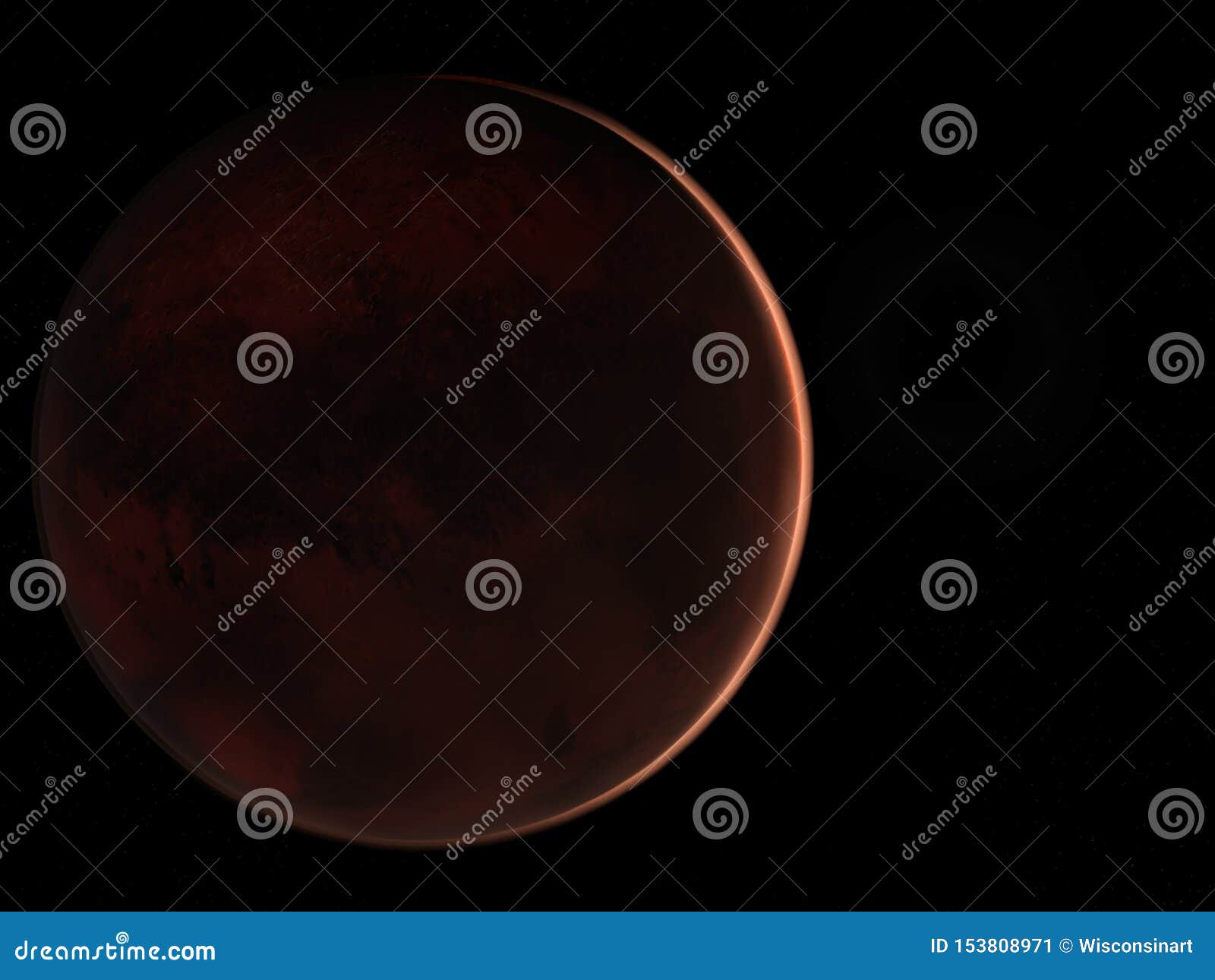 Mars, Red Planet, Outer Space Stock Illustration - Illustration of ...