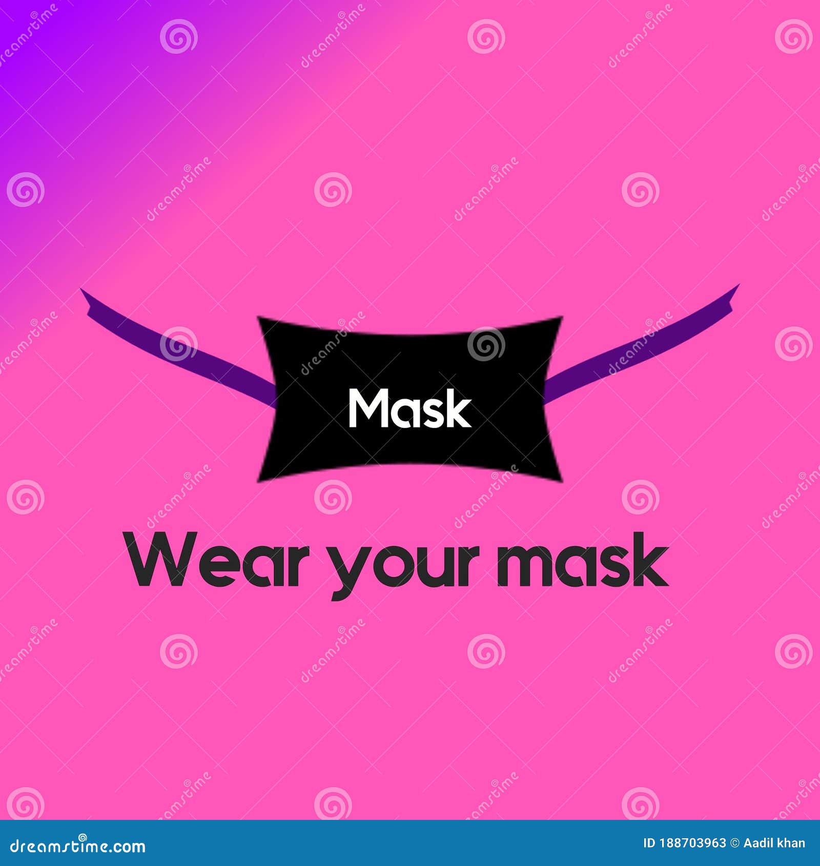 Illustration of a Mask Wearing Slogan 2020 Stock Illustration ...