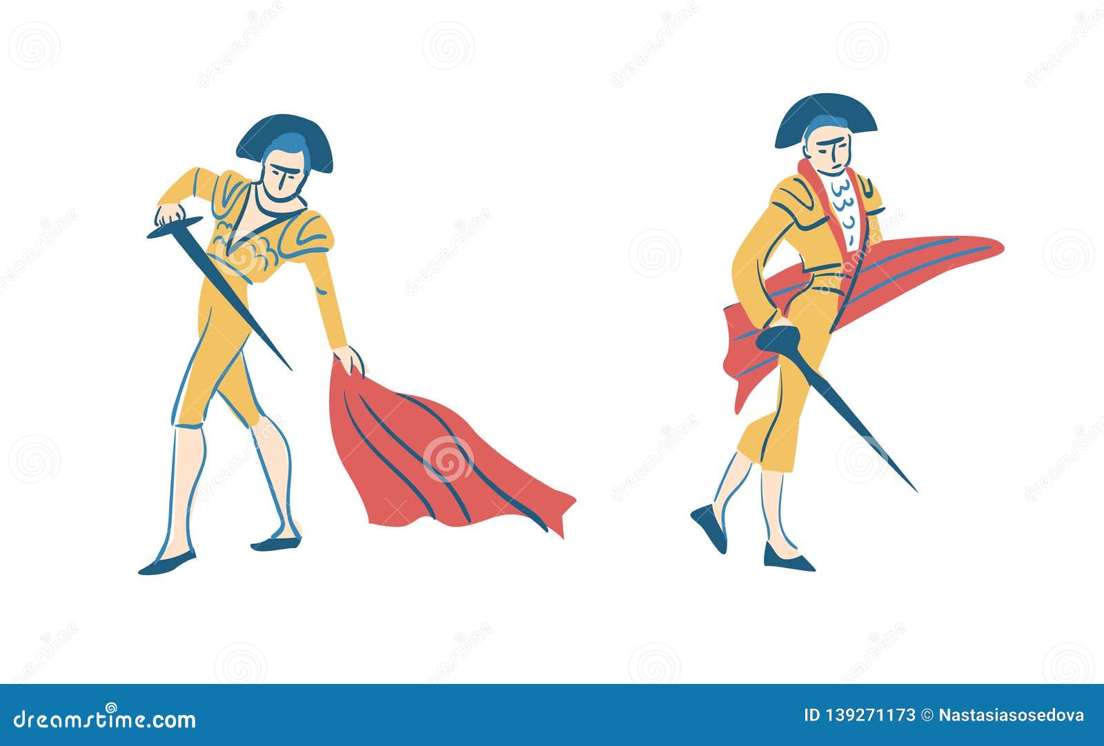 Illustration of matador stock vector. Illustration of drawing - 139271173