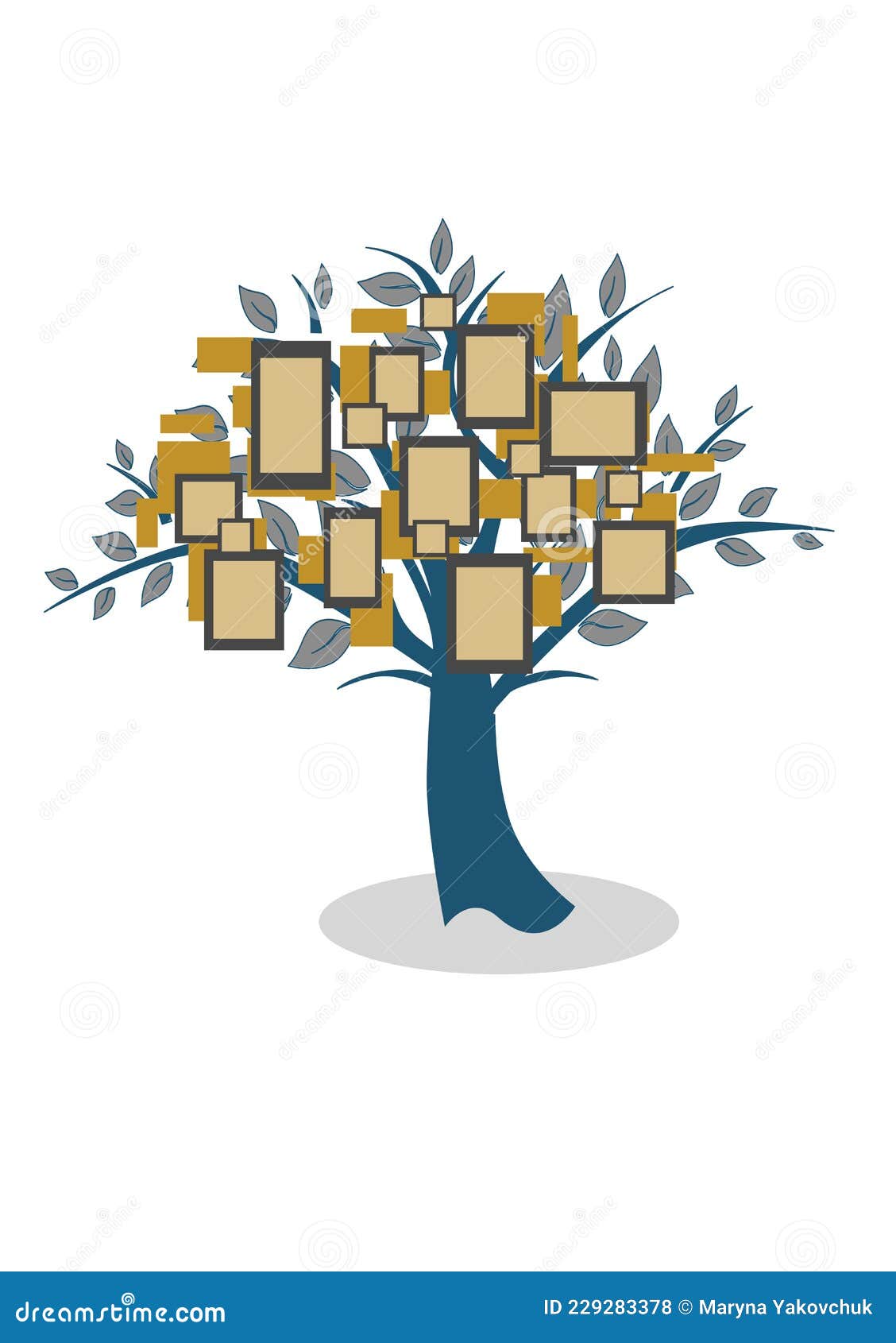 The family tree stock vector. Illustration of relationship - 229283378