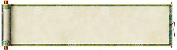 Illustration Materials of Ancient Japanese Scrolls. Stock Image ...