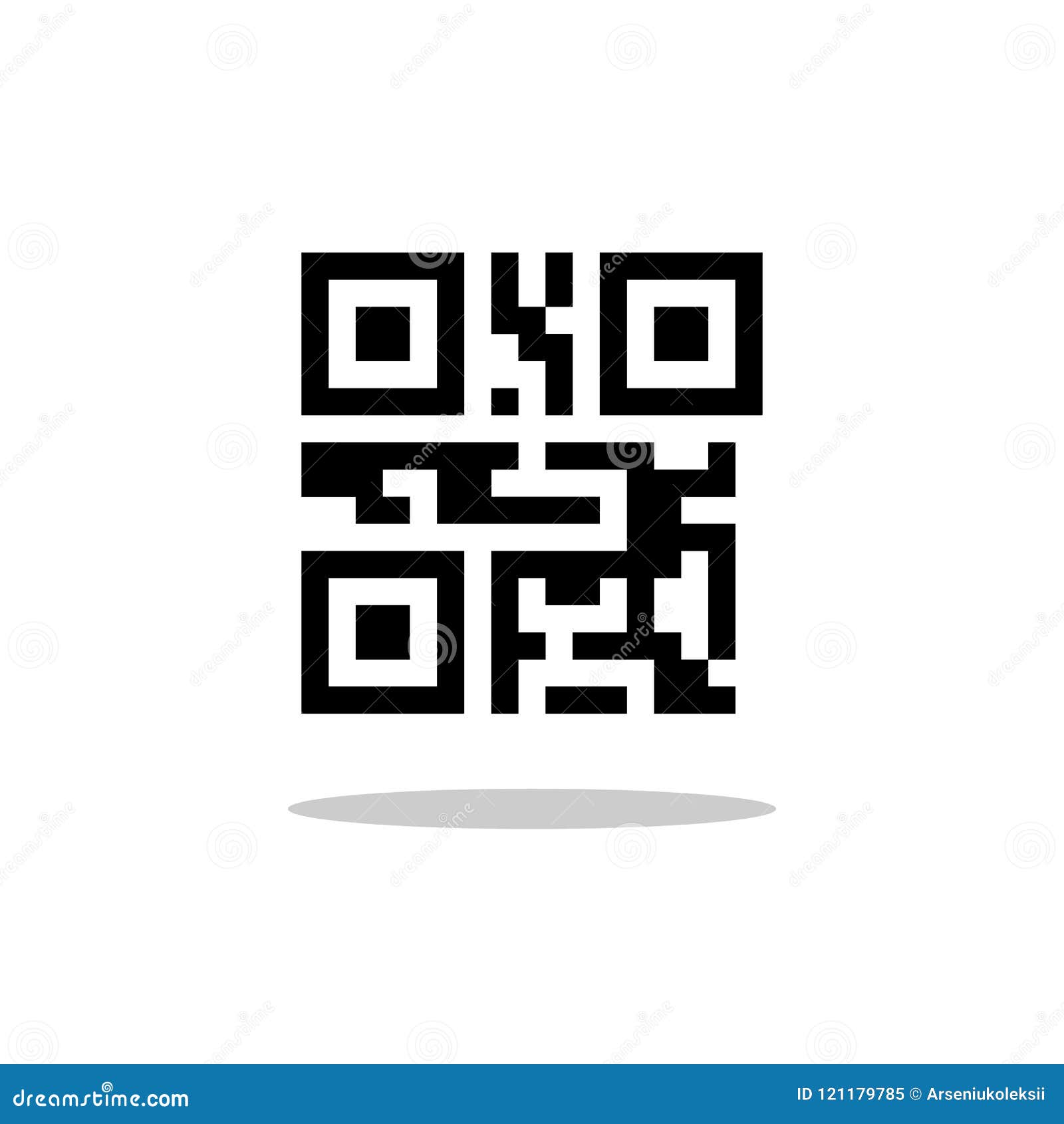 Scanning Label On Box With Barcode Scanner Icon Cartoon Vector ...